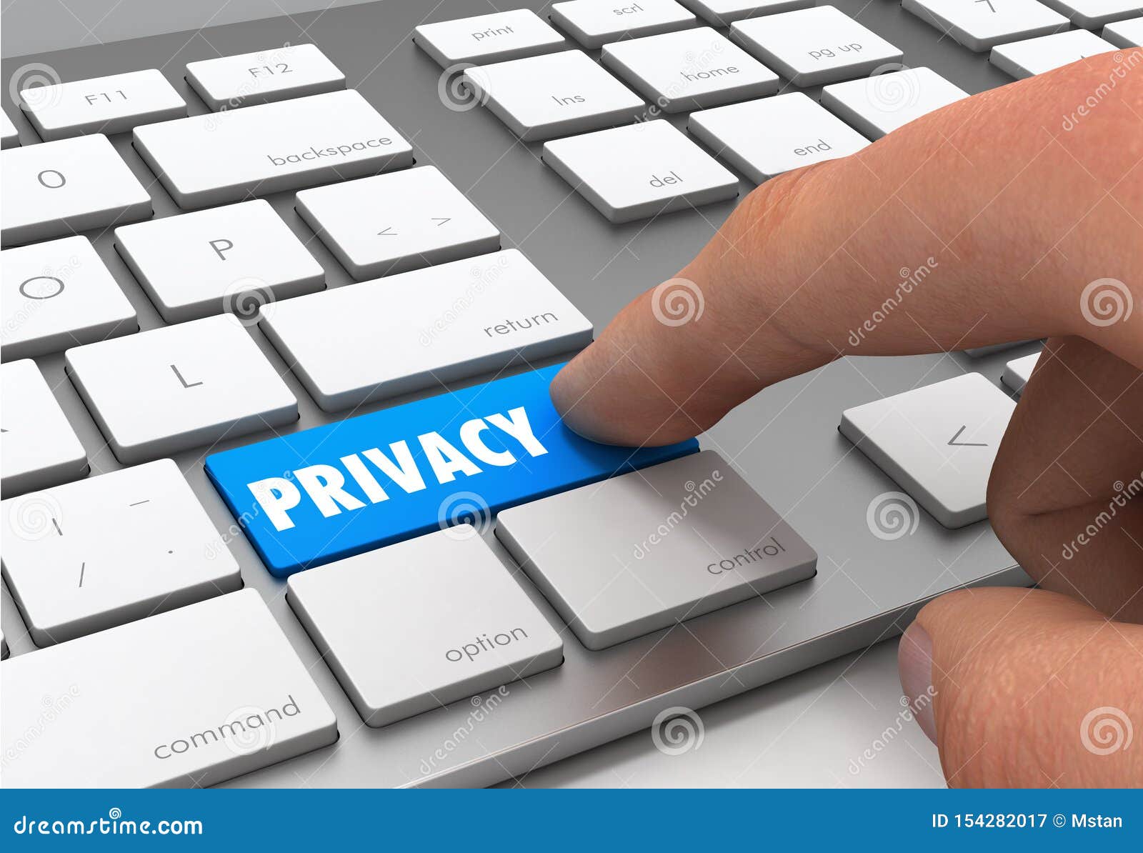 Privacy Push Button Concept 3d Illustration Stock Illustration ...