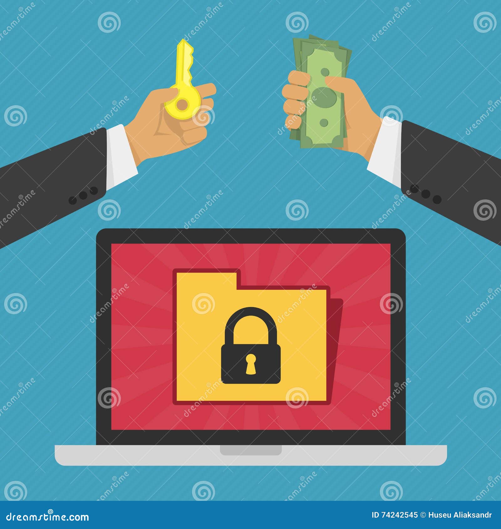 Privacy and Security Concept Stock Vector - Illustration of device ...