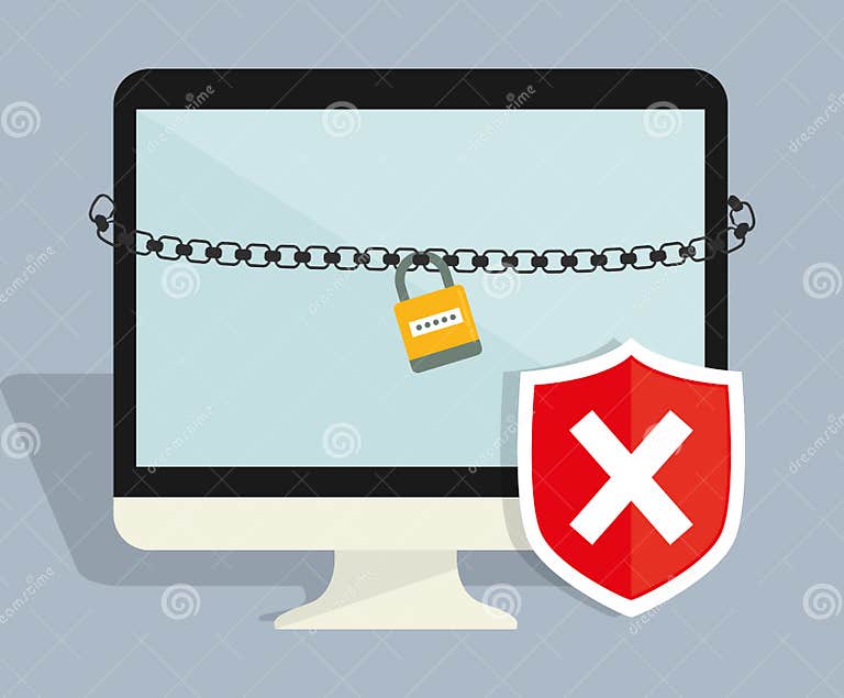 Privacy and Security System Graphic Icons Stock Vector - Illustration ...