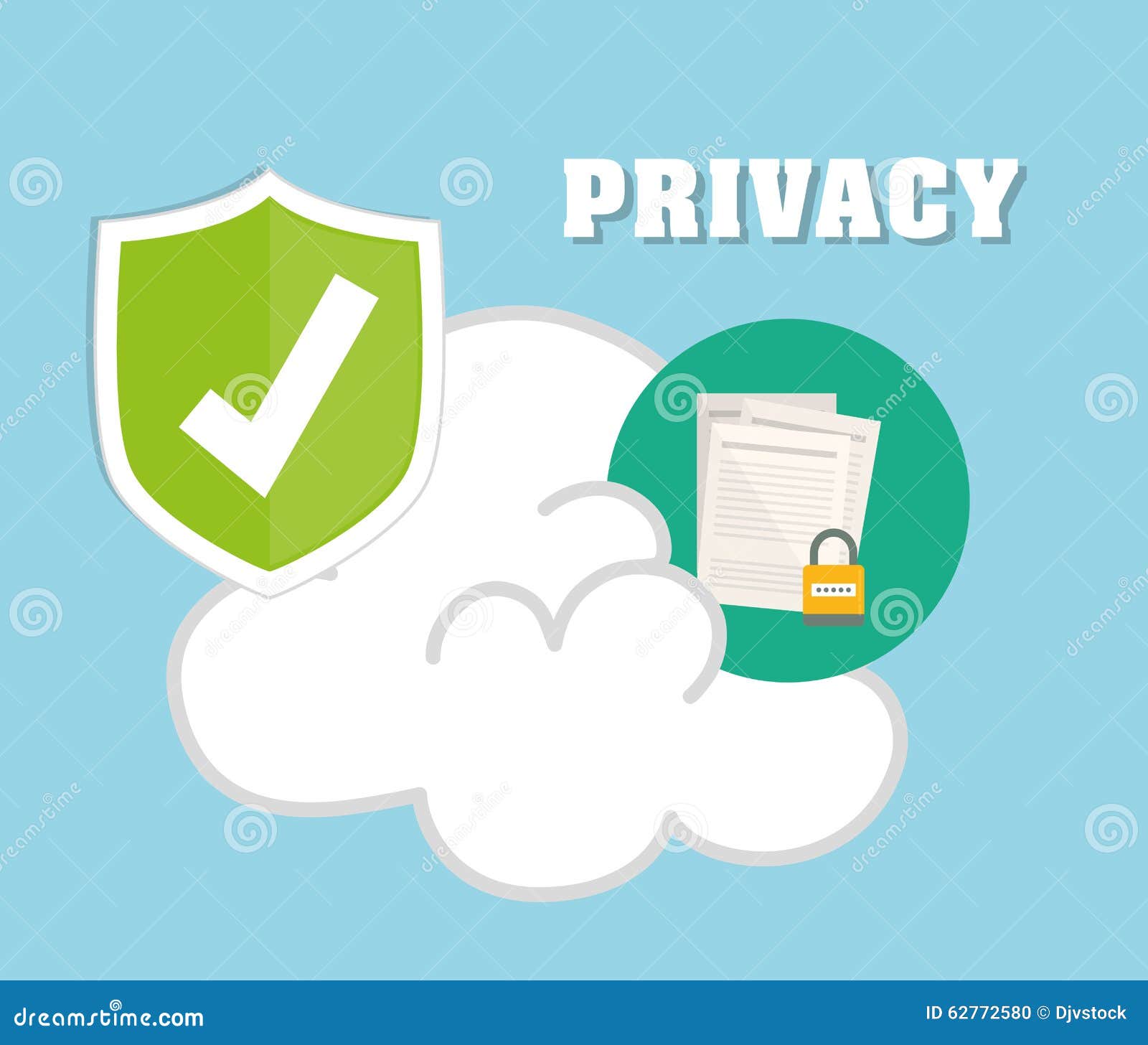 Privacy and Security System Graphic Icons Stock Vector - Illustration ...