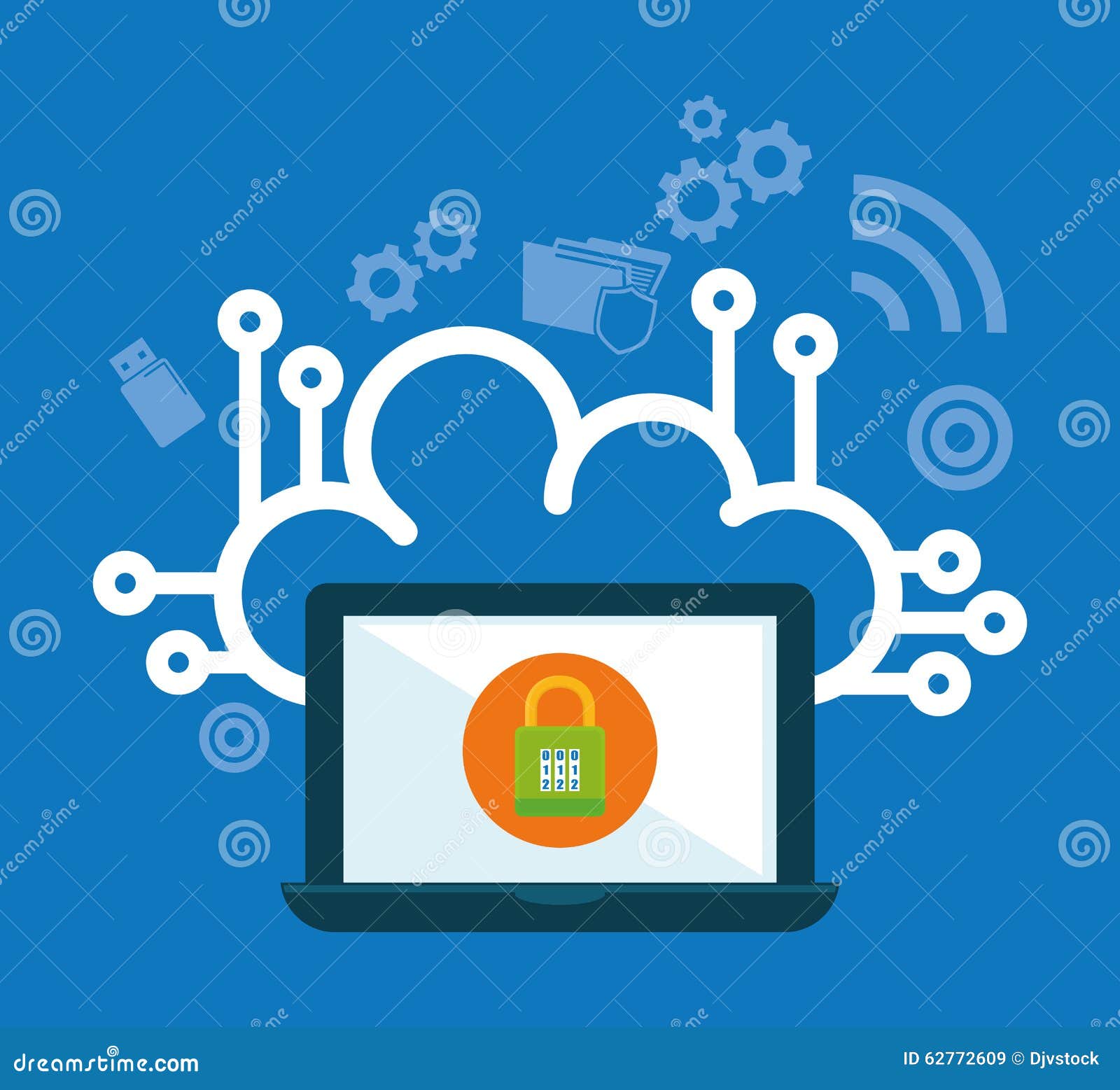 Privacy and Security System Graphic Icons Stock Vector - Illustration ...