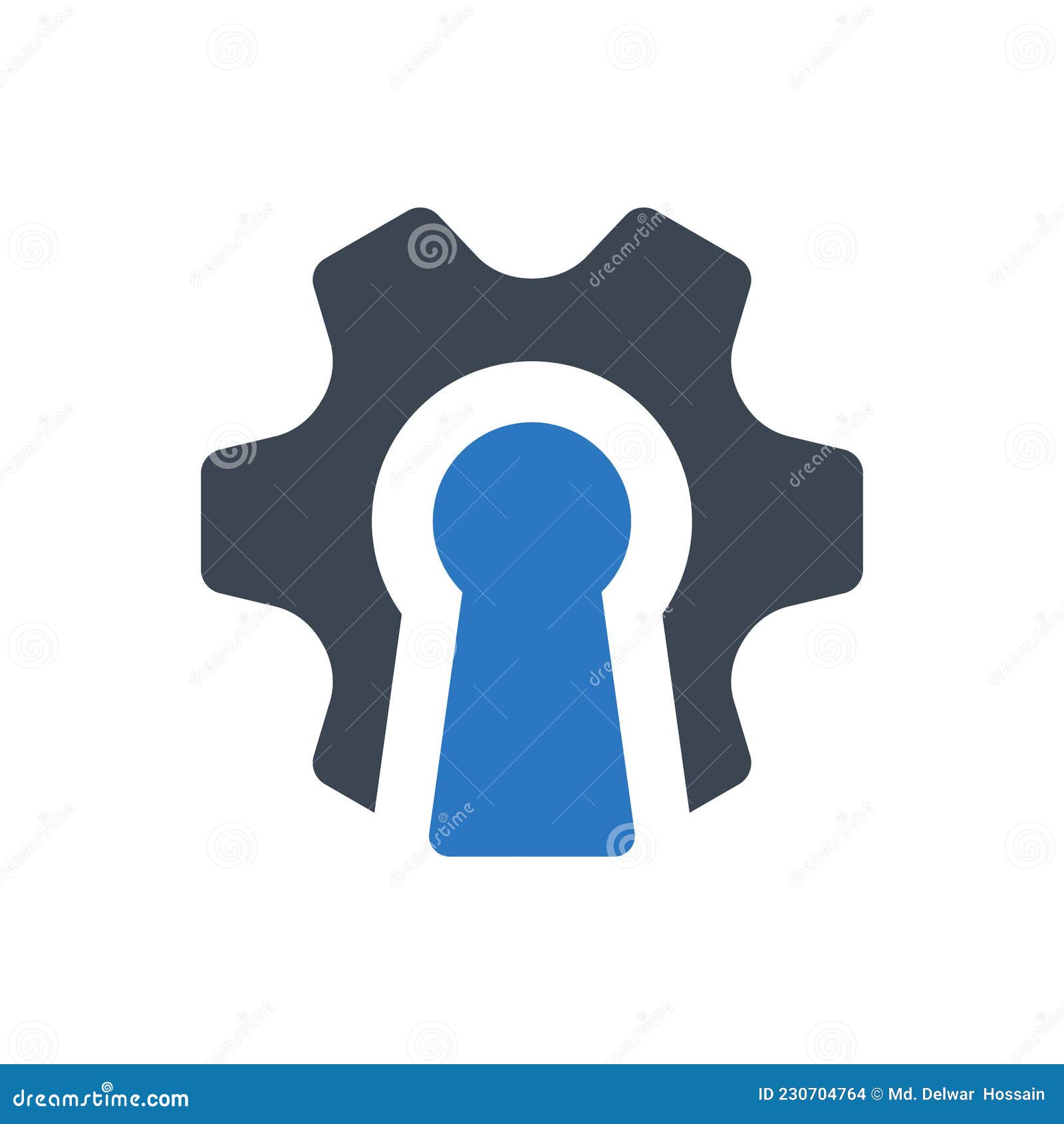 Privacy settings icon stock vector. Illustration of configuration ...