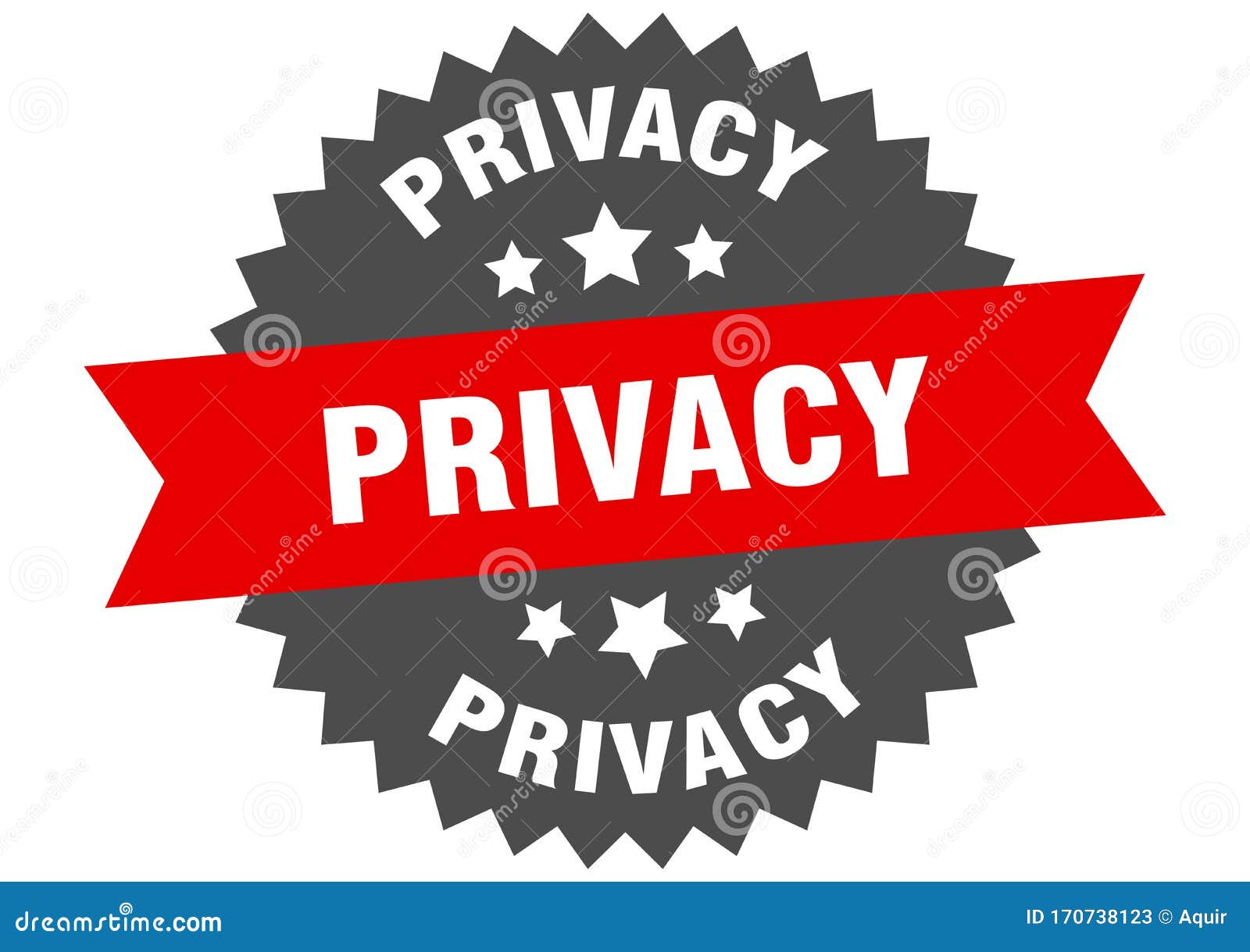 Privacy Sign. Privacy Circular Band Label. Privacy Sticker Stock Vector ...