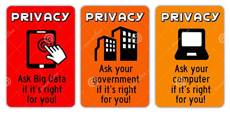 Privacy signs stock illustration. Illustration of hacking - 37882217