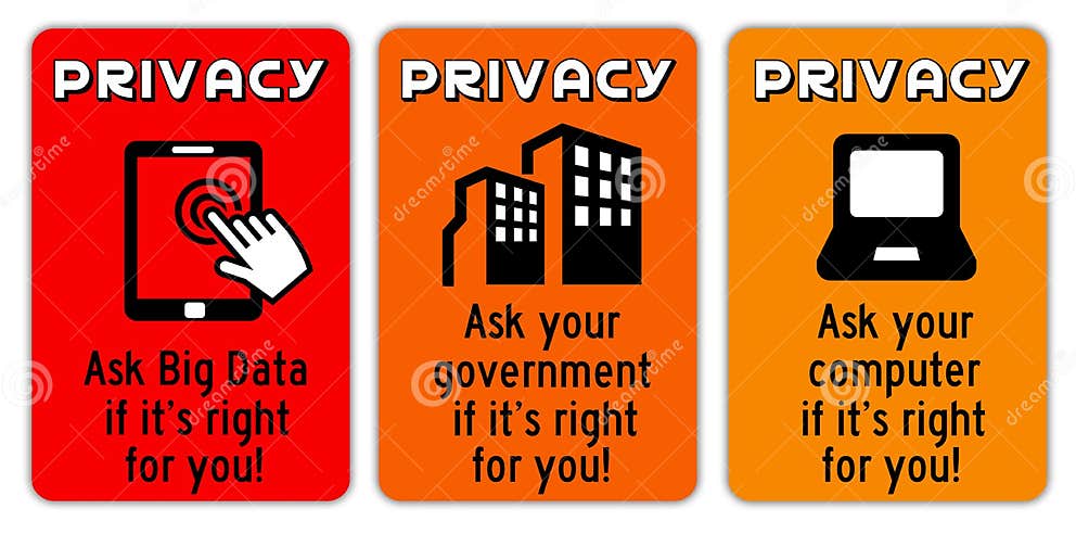 Privacy signs stock illustration. Illustration of hacking - 37882217