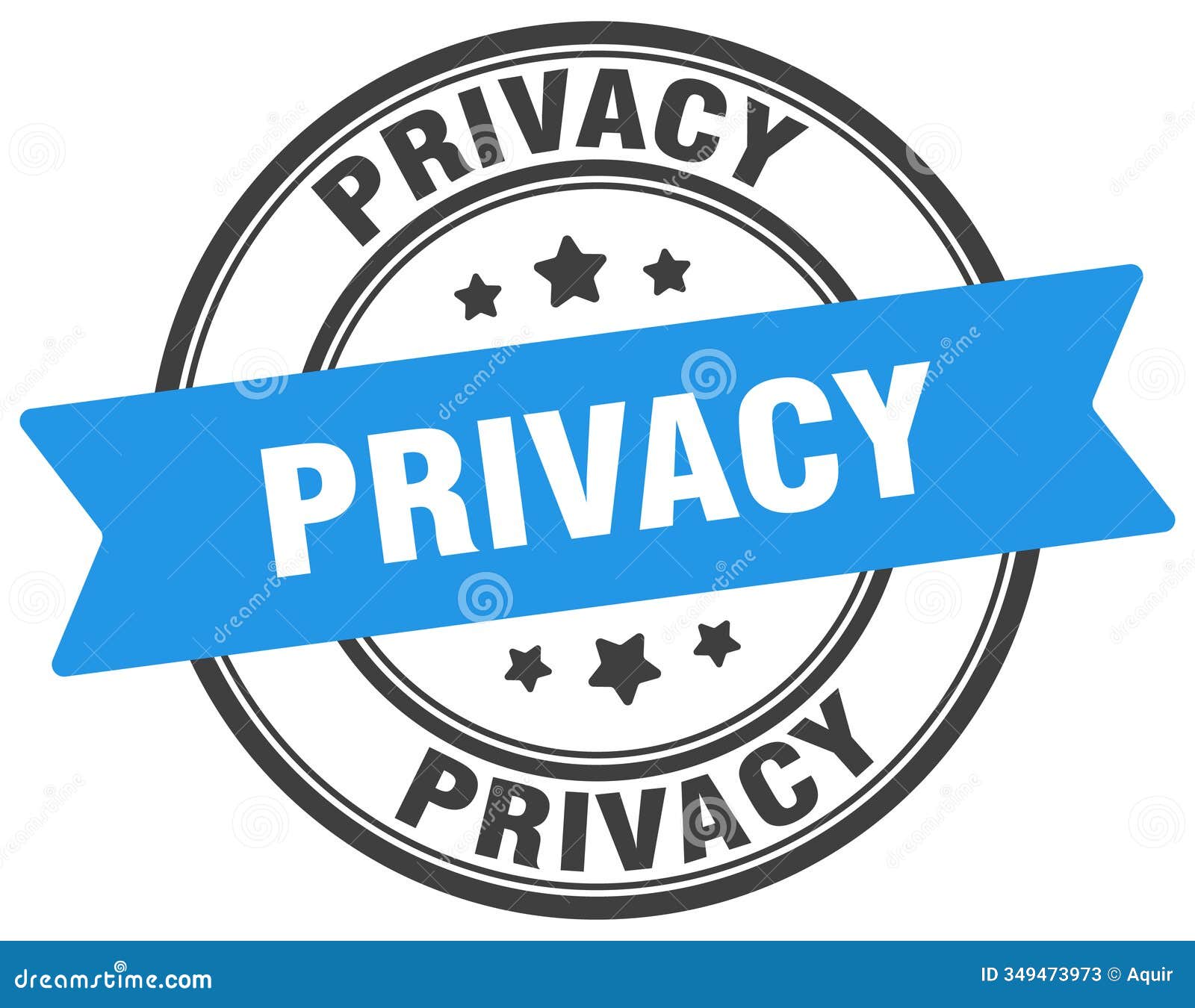 Privacy Stamp. Privacy Label on Transparent Background. Round Sign ...