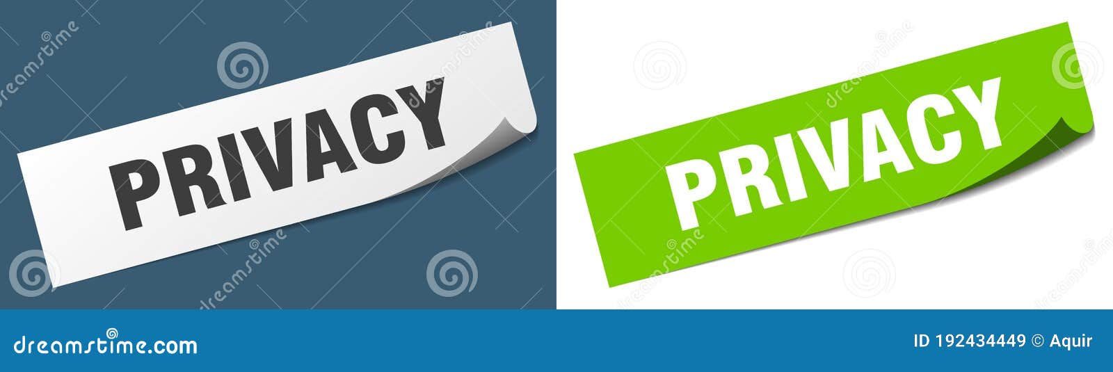 Privacy Sticker. Privacy Sign Set Stock Vector - Illustration of flyer ...
