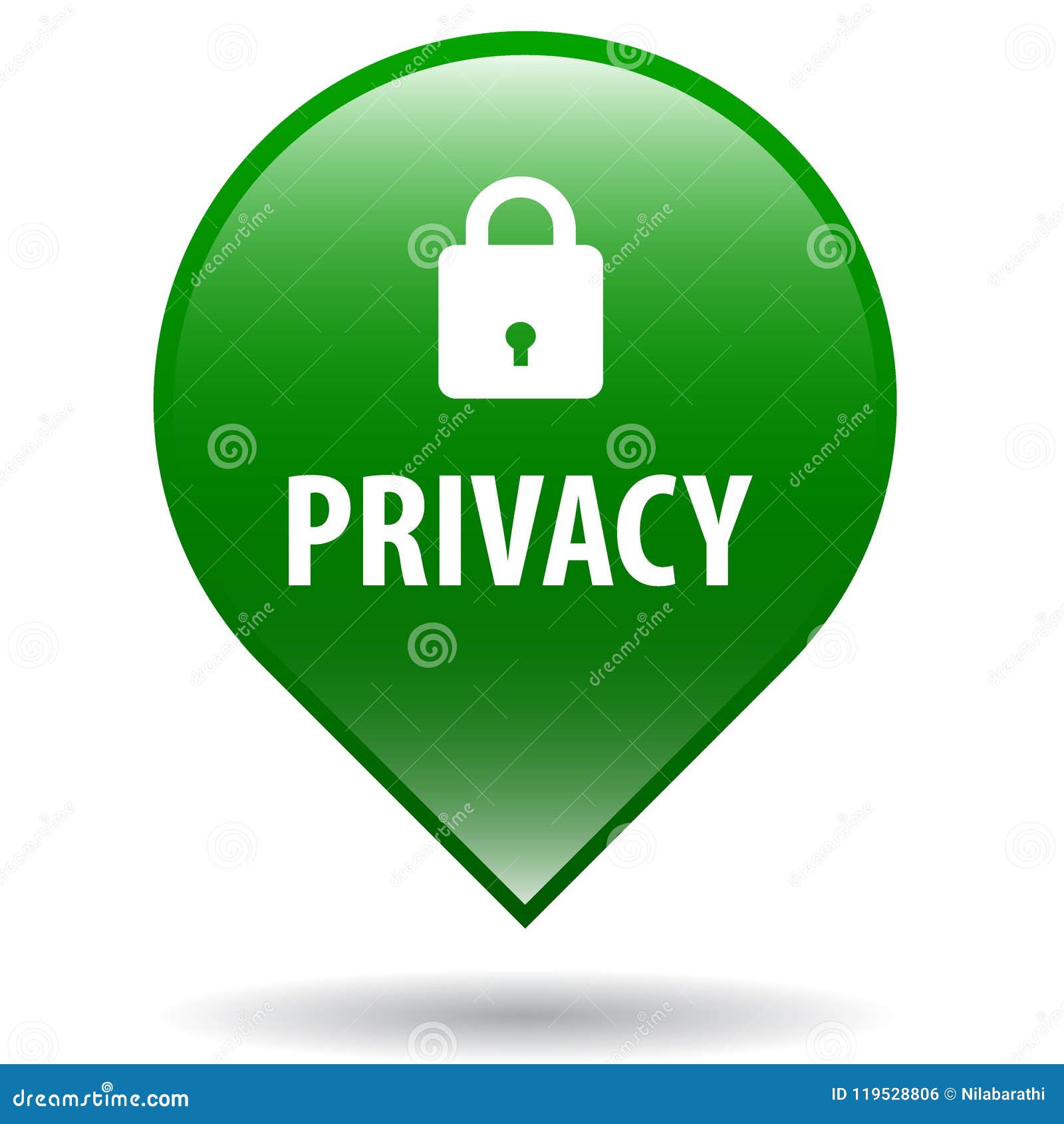 Privacy web button stock illustration. Illustration of design - 119528806