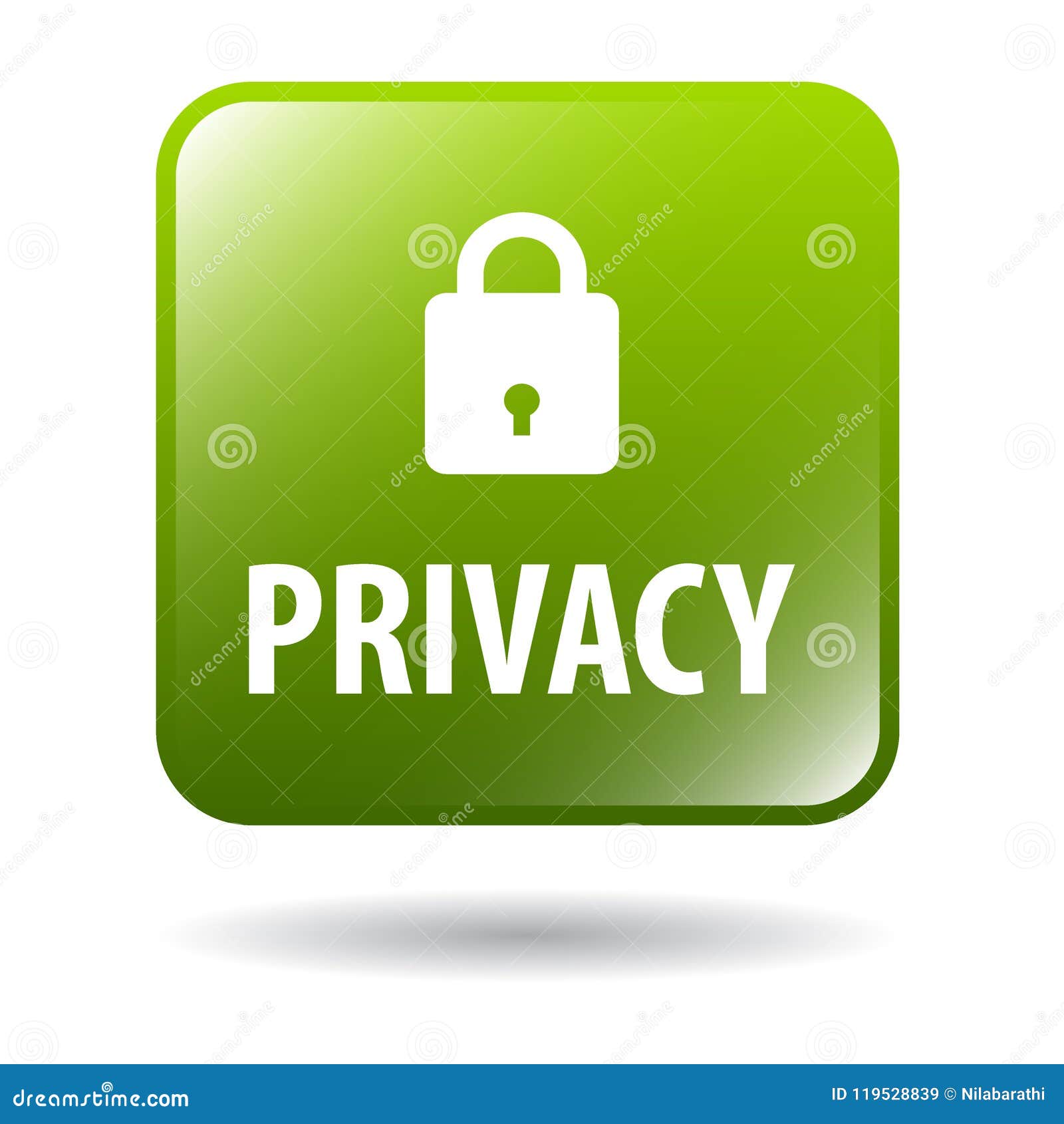 Privacy web button stock illustration. Illustration of authorized ...