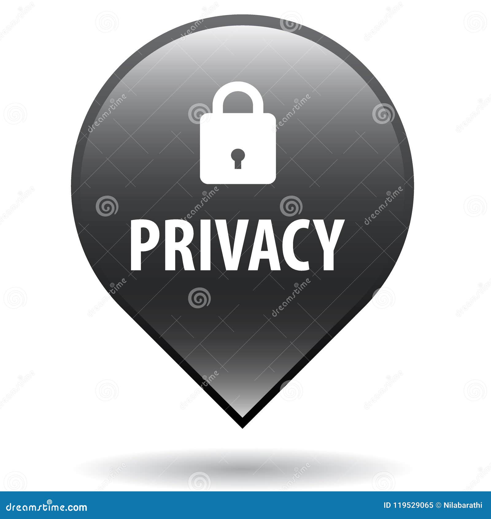 Privacy web button stock illustration. Illustration of design - 119529065