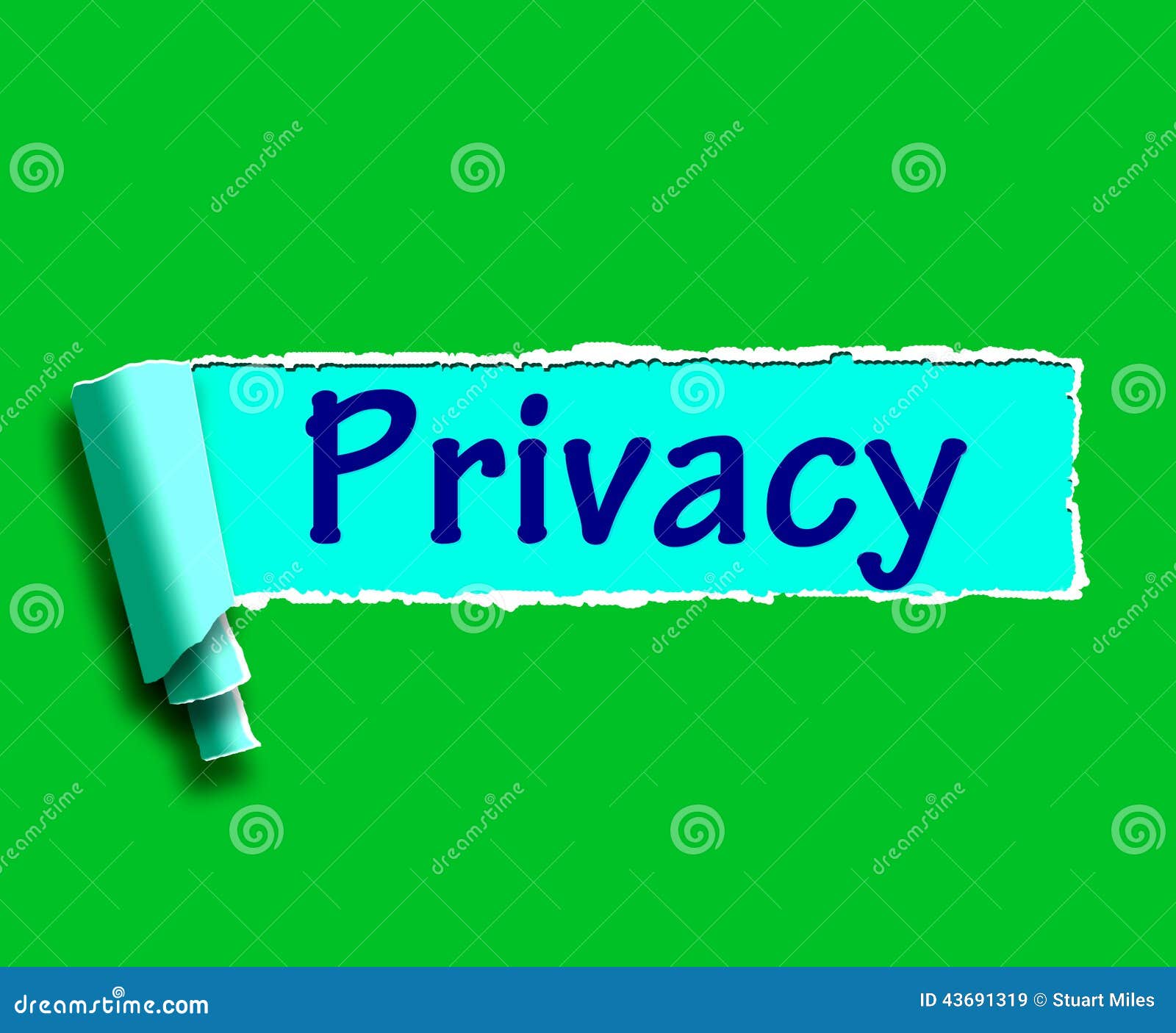 Privacy Word Shows Protection of Confidential Information Stock ...