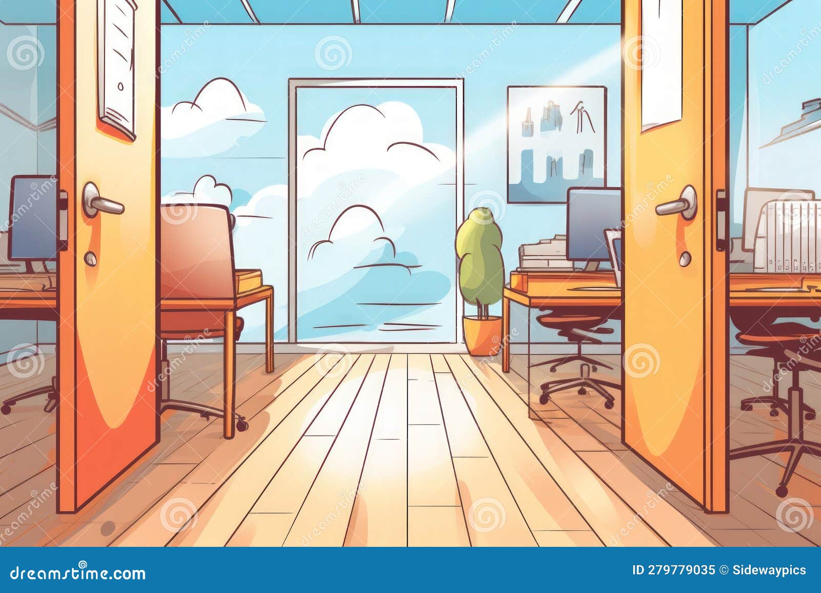 Privacy in the Workplace - Generative AI Stock Illustration ...