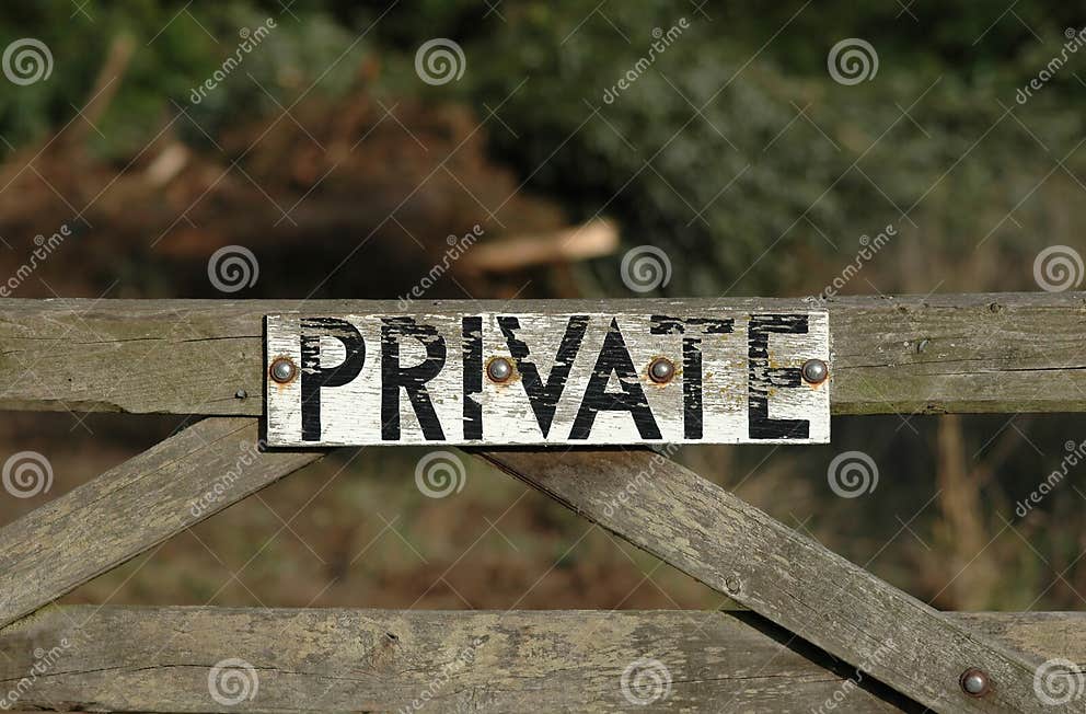 Private stock photo. Image of signs, security, restriction - 1257124
