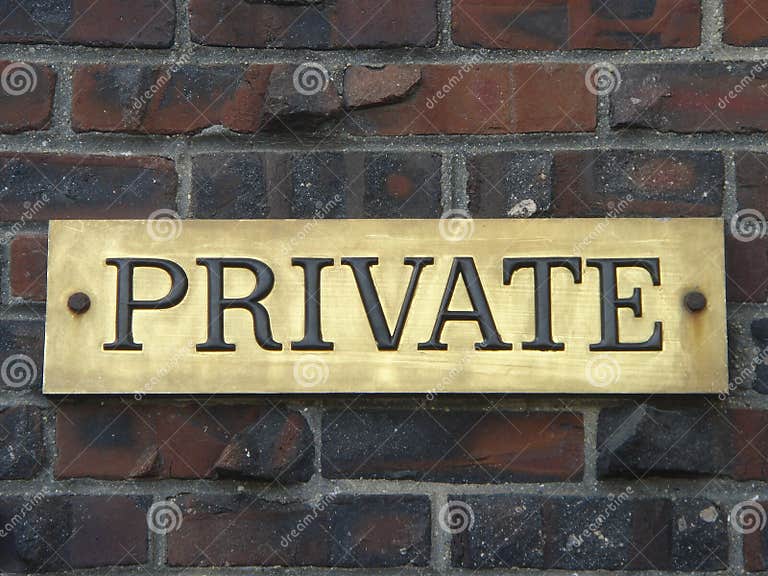 Private stock image. Image of sign, wall, plaques, plaque - 2615801