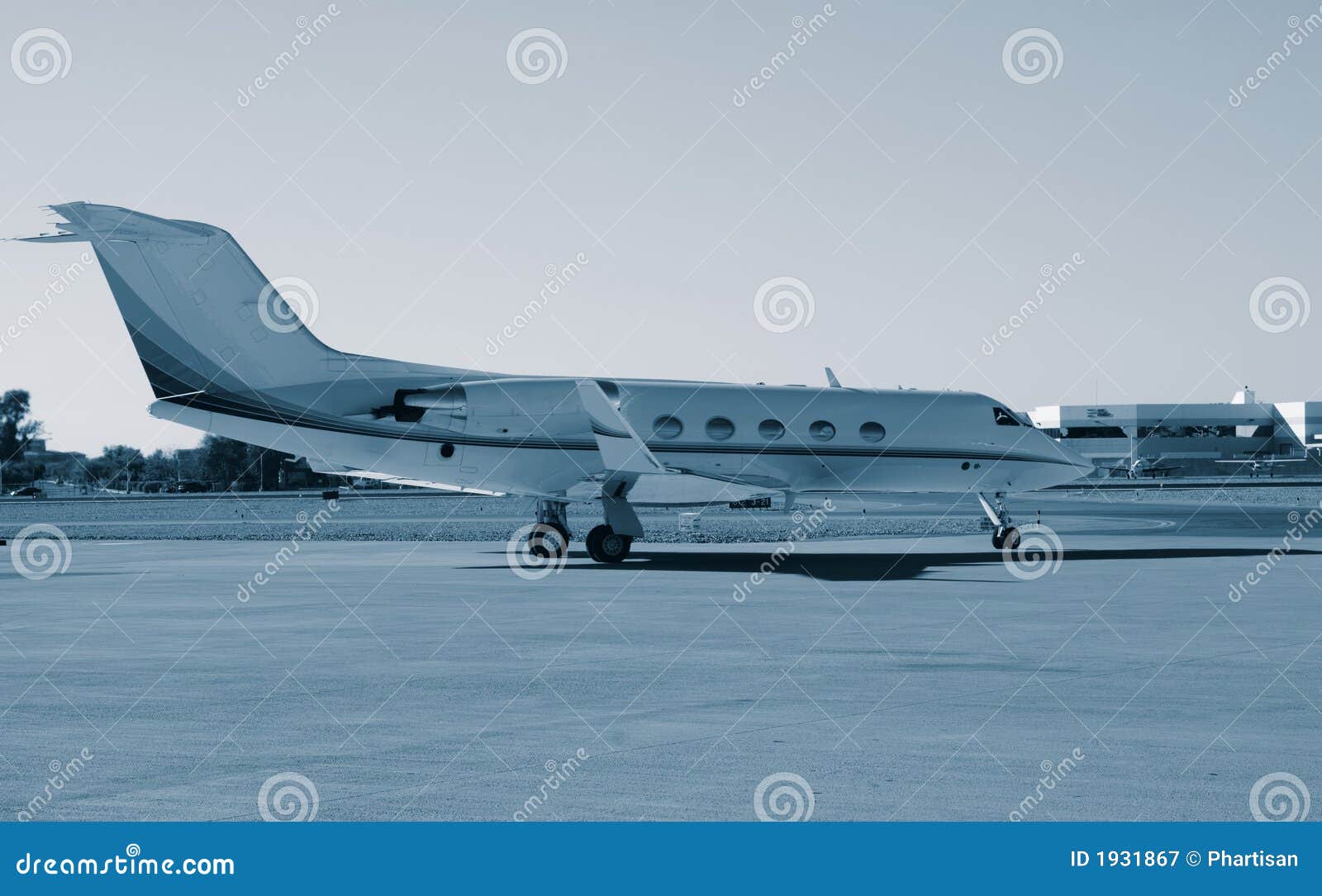 Private Airfield with Aircraft Stock Image - Image of transportation ...