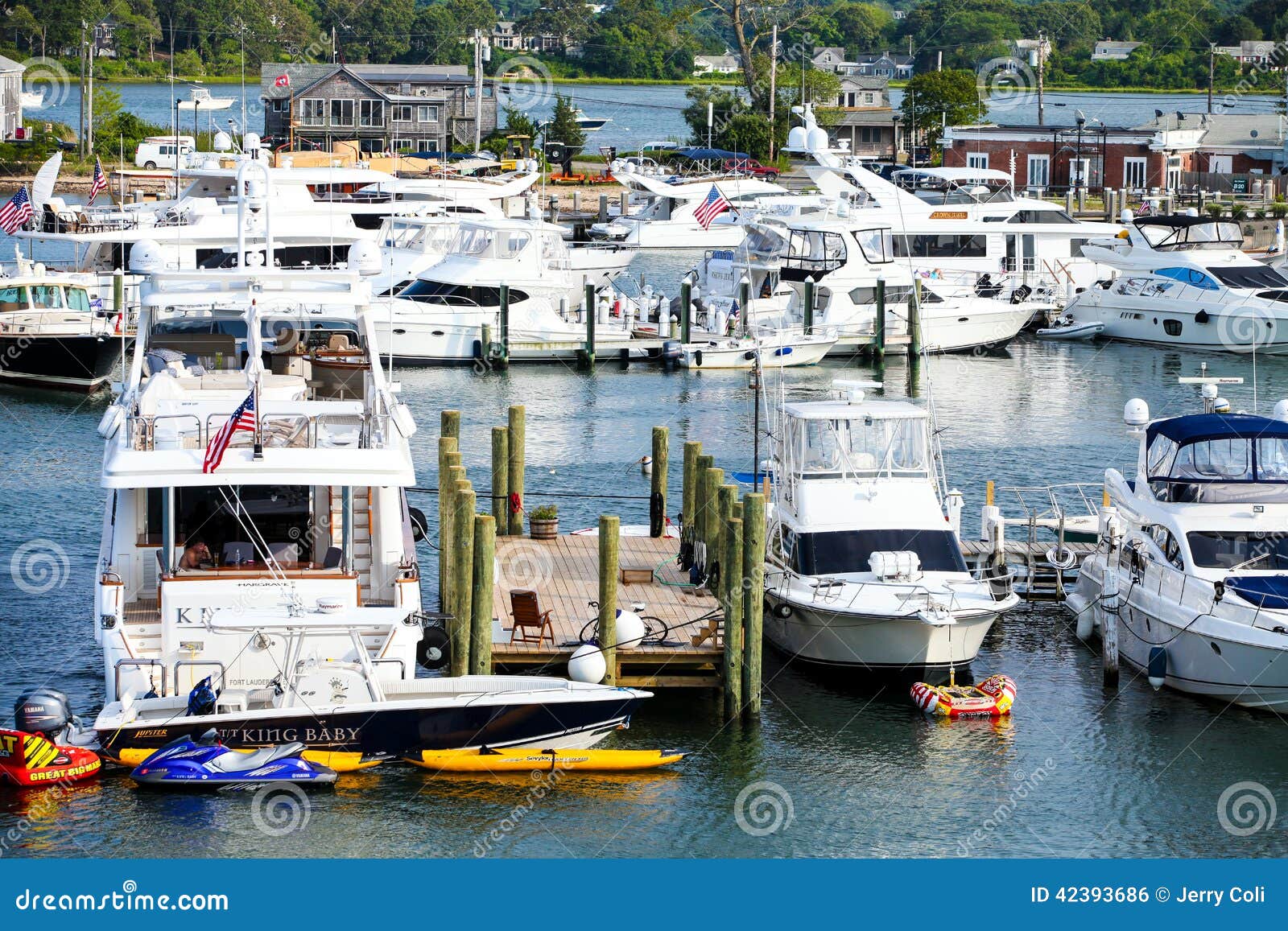 Private Boats Dock in Martha S Vineyard. Editorial Photo - Image of ...