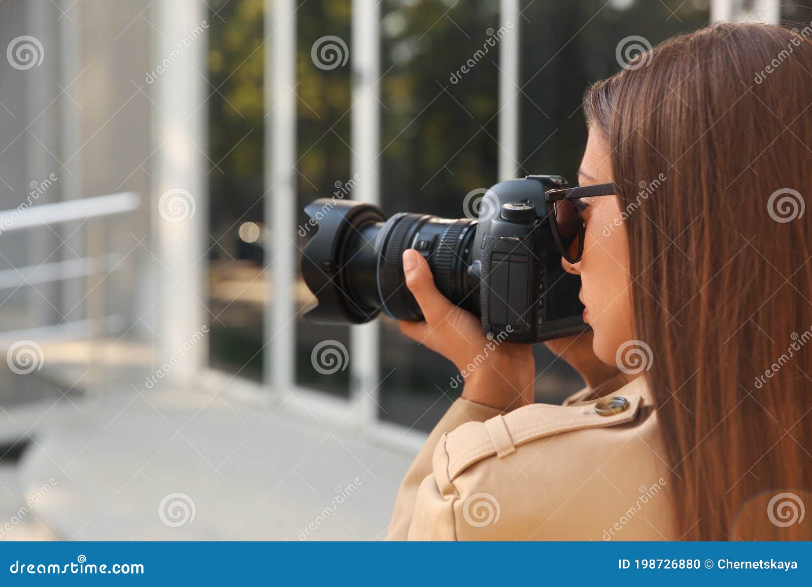Private Detective with Camera Spying Stock Photo - Image of paparazzi ...