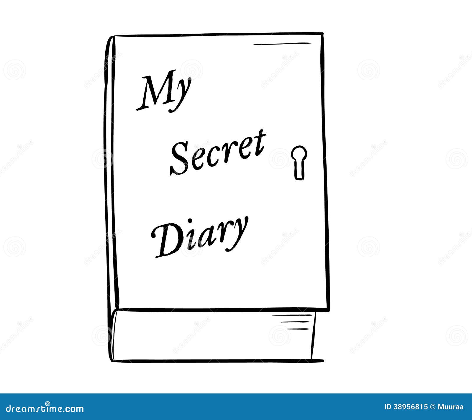 Private Diary Cartoon Vector | CartoonDealer.com #38956815