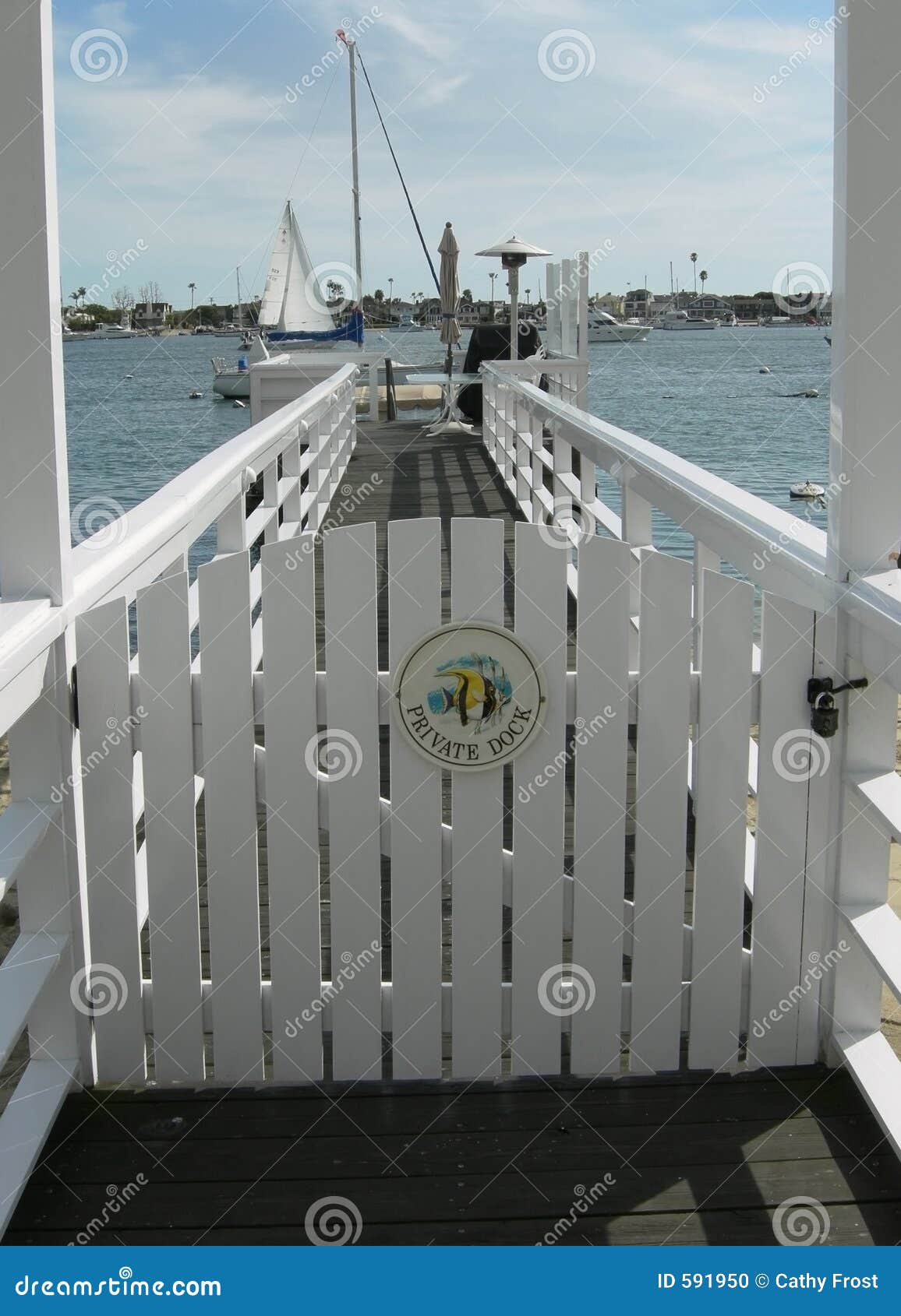 Private Dock stock photo. Image of causeway, sports, boats - 591950