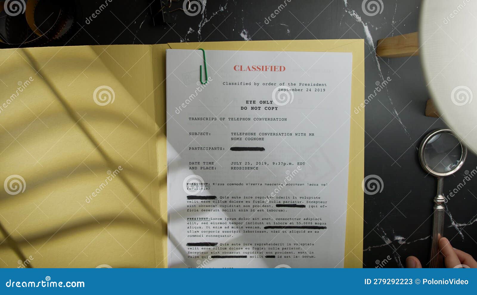 Private Documents Contained in a Folder Stock Image - Image of file, government: 279292223