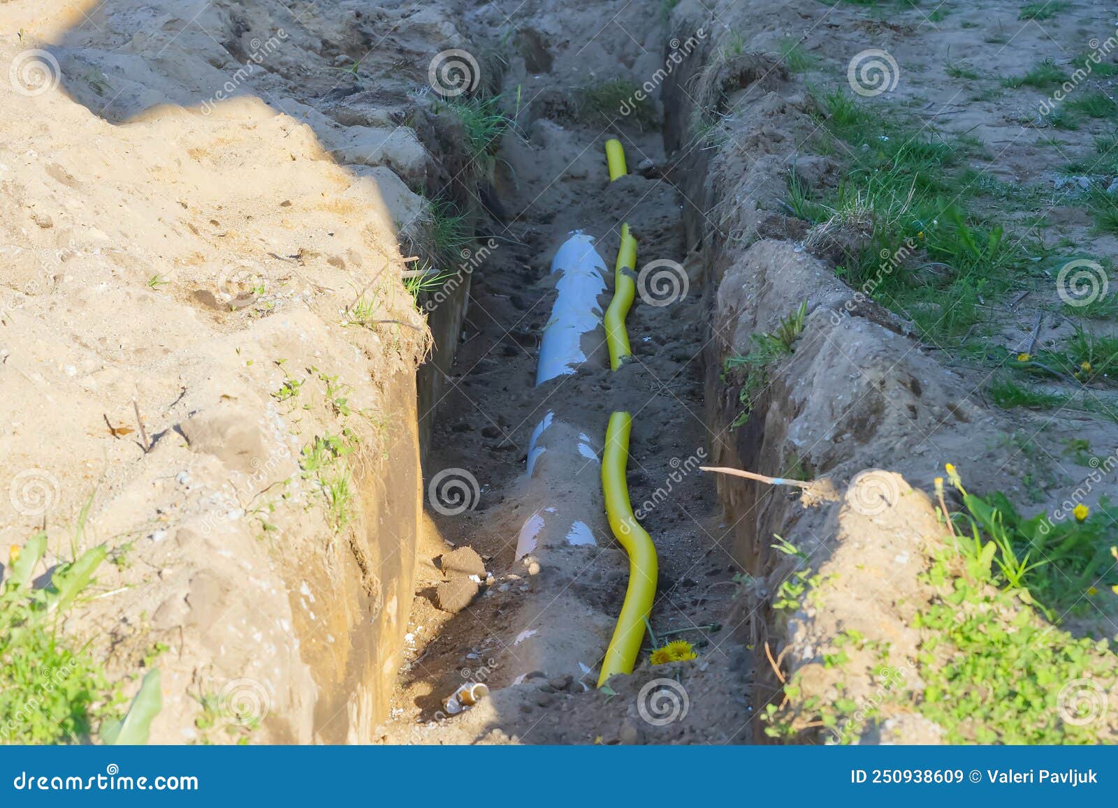 Private Drainage Systems. Water Sewer System Stock Image - Image of ...