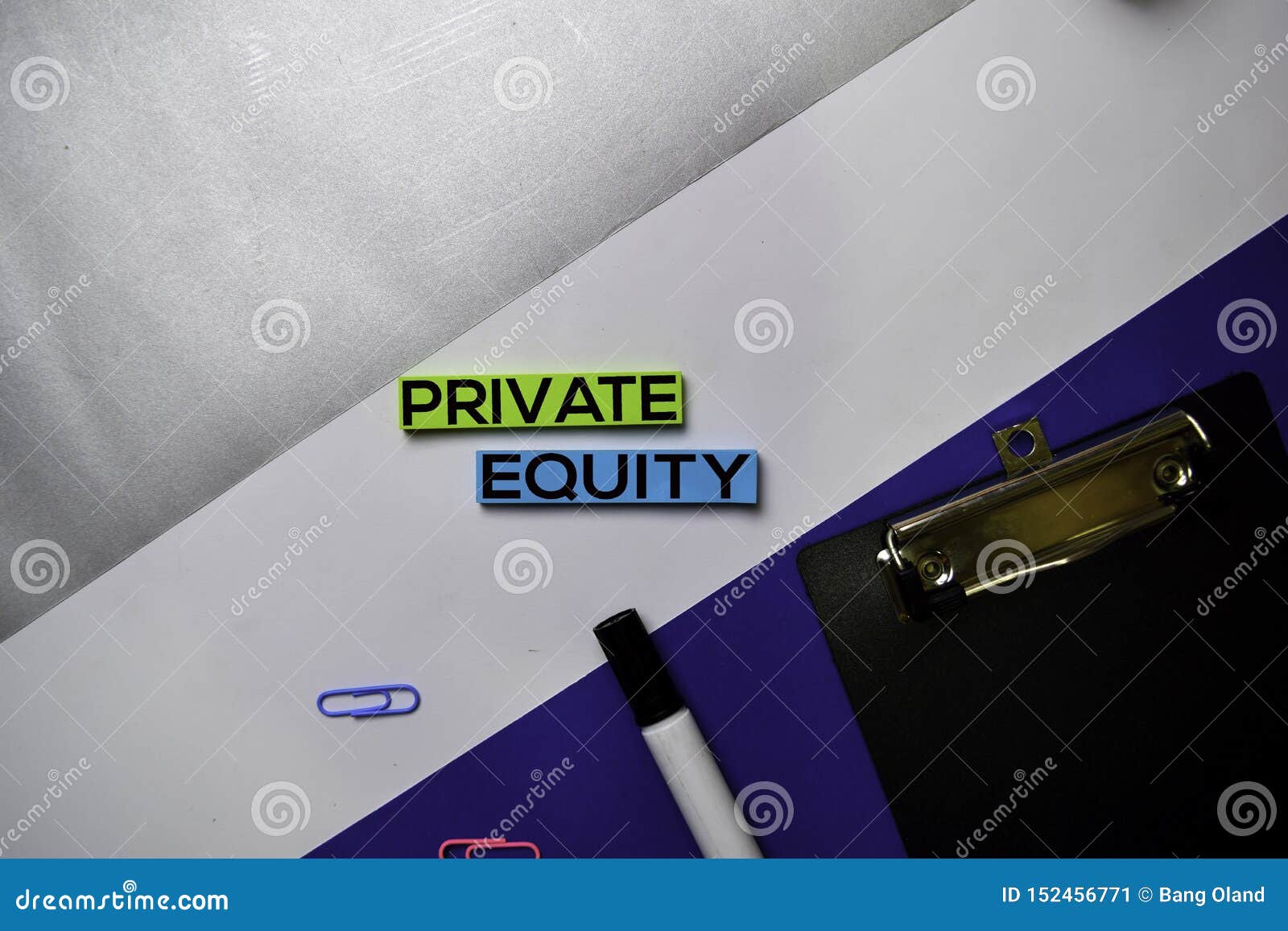 Private Equity Text on Sticky Notes with Color Office Desk Concept ...