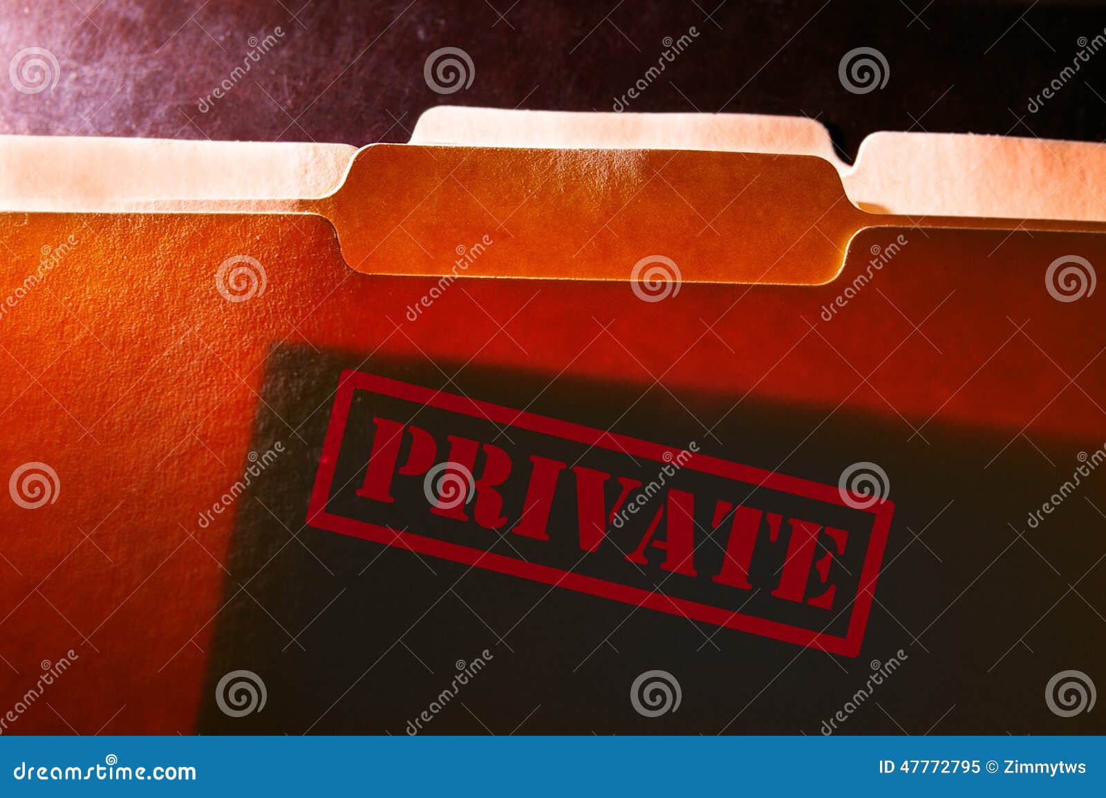 Private file folders stock image. Image of portfolio - 47772795
