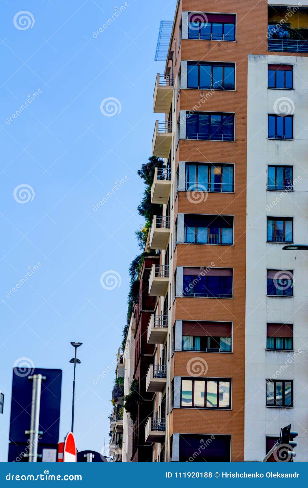 Private Flats House in Italy Stock Photo - Image of house, multistory ...