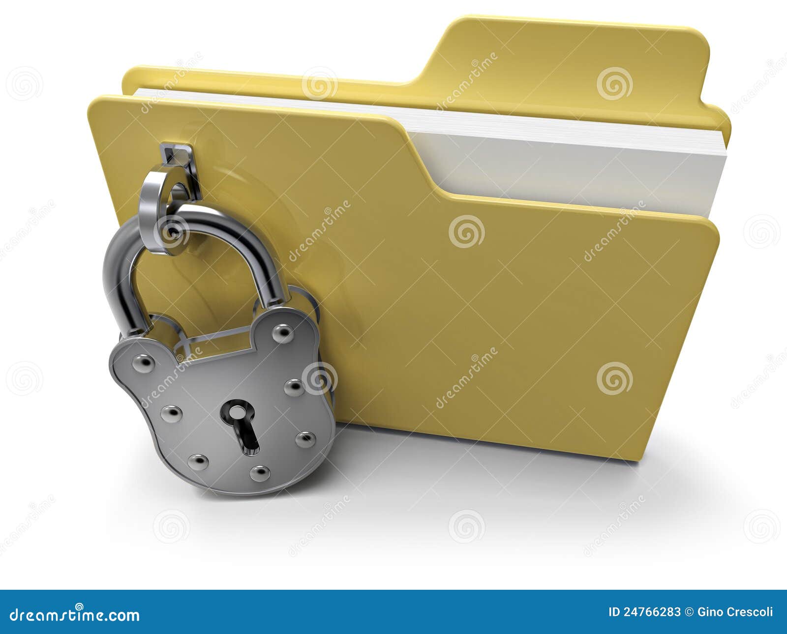 Private folder stock illustration. Illustration of protection - 24766283