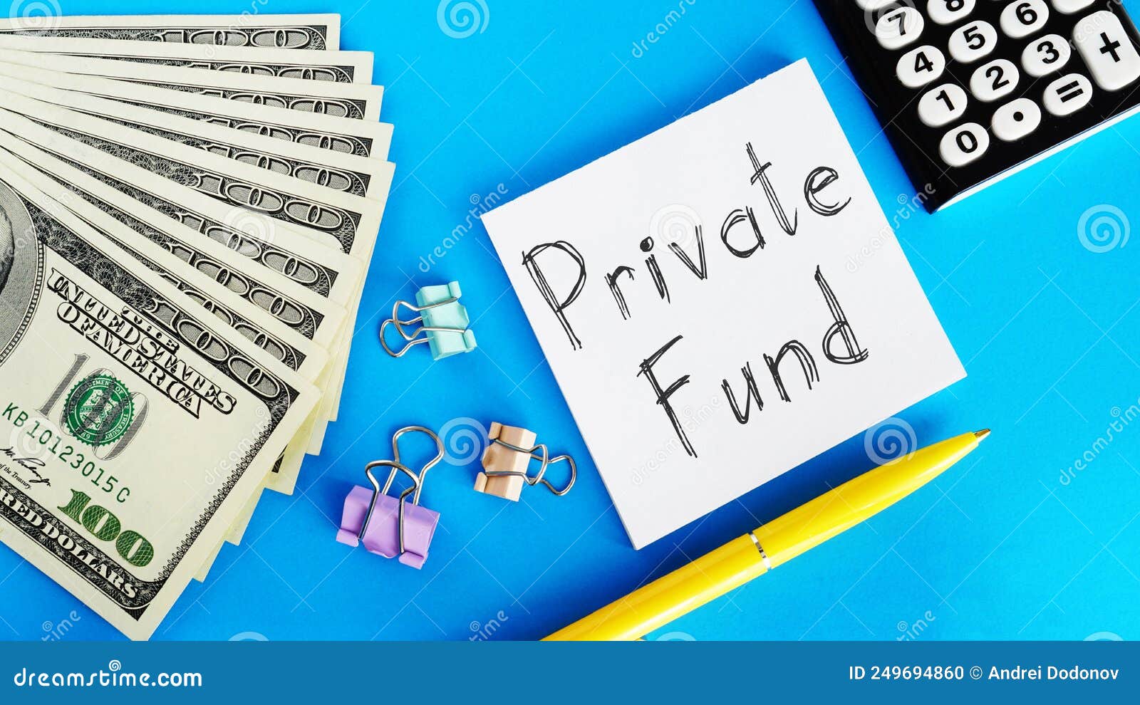 Private Fund is Shown Using the Text Stock Photo - Image of loan ...