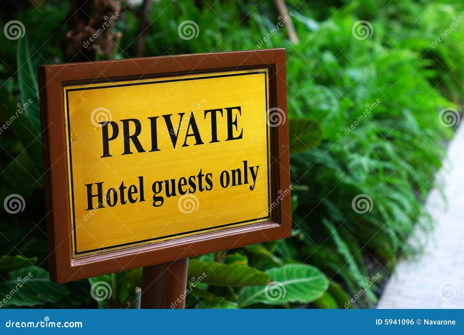 Private guests only sign stock photo. Image of posted - 5941096