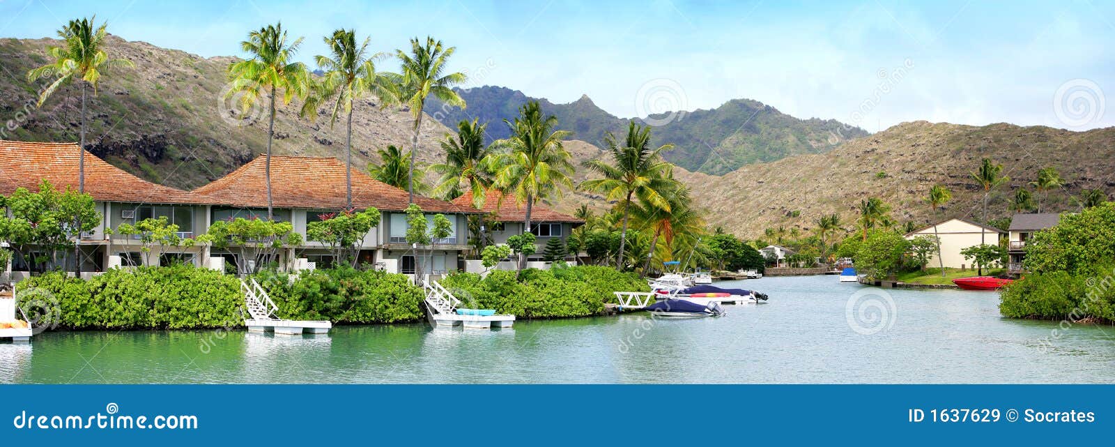 Private harbor stock image. Image of landscape, relax - 1637629