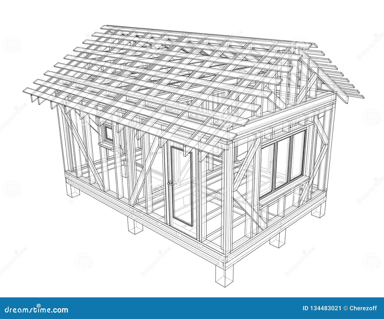 Private House Sketch. Vector Stock Vector - Illustration of drawing ... Private House Sketch. Vector Stock Vector - Illustration of drawing ...