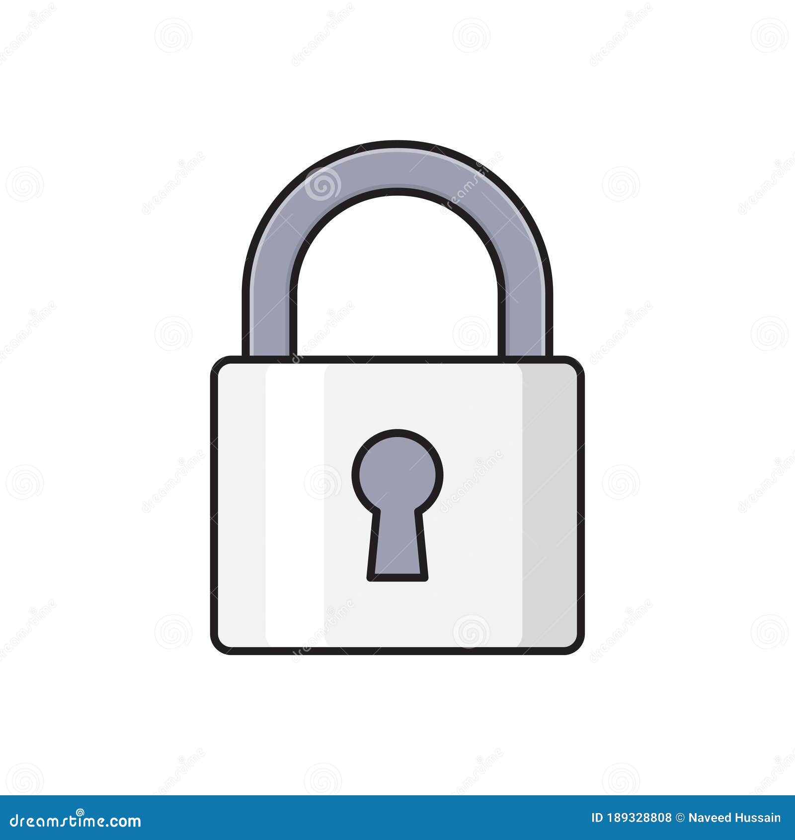 Private Vector Color Flat Icon Stock Vector - Illustration of sign ...