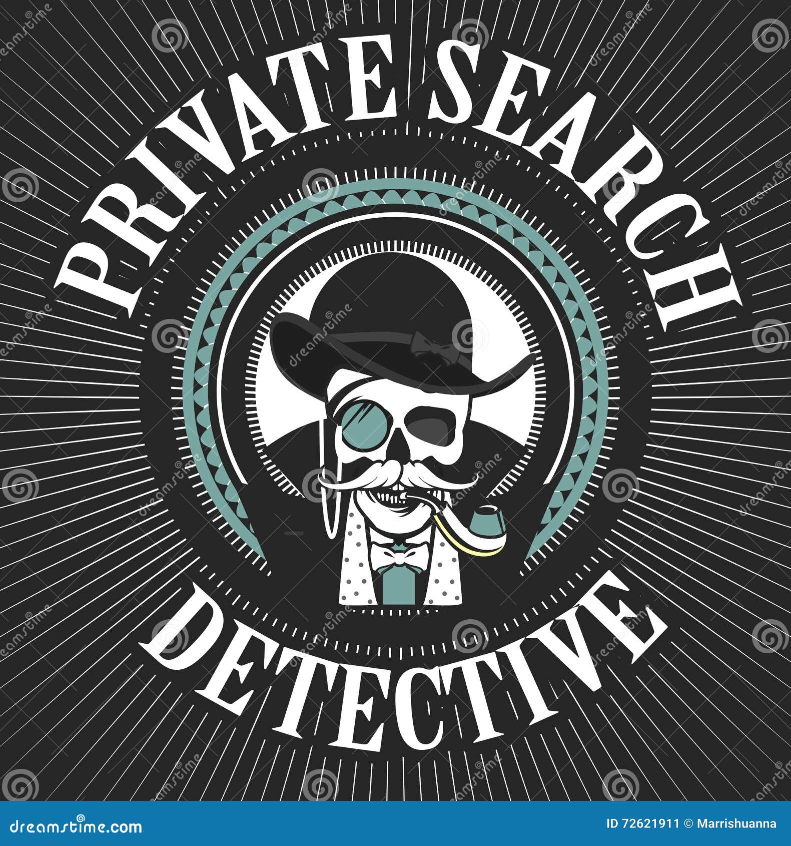 Private Investigator. Male Detective In Different Action Pose, Police ...