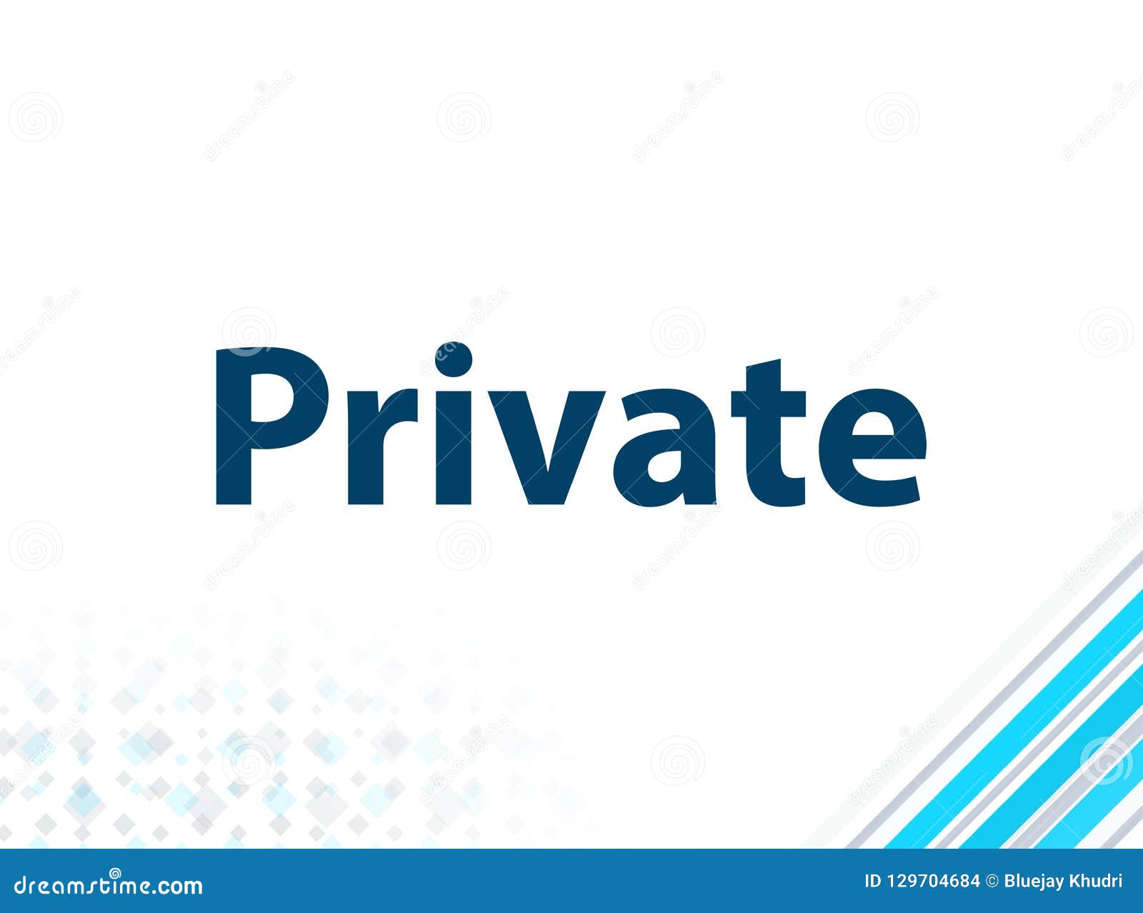 Private Modern Flat Design Blue Abstract Background Stock Illustration ...