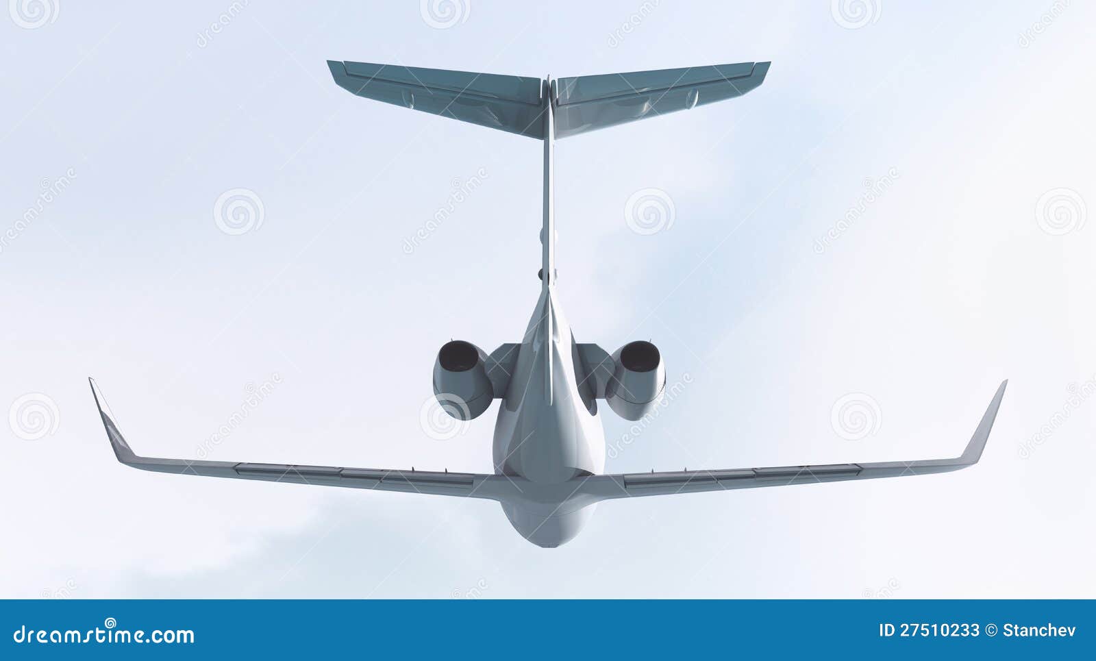 Private jet - back view stock image. Image of aerospace - 27510233