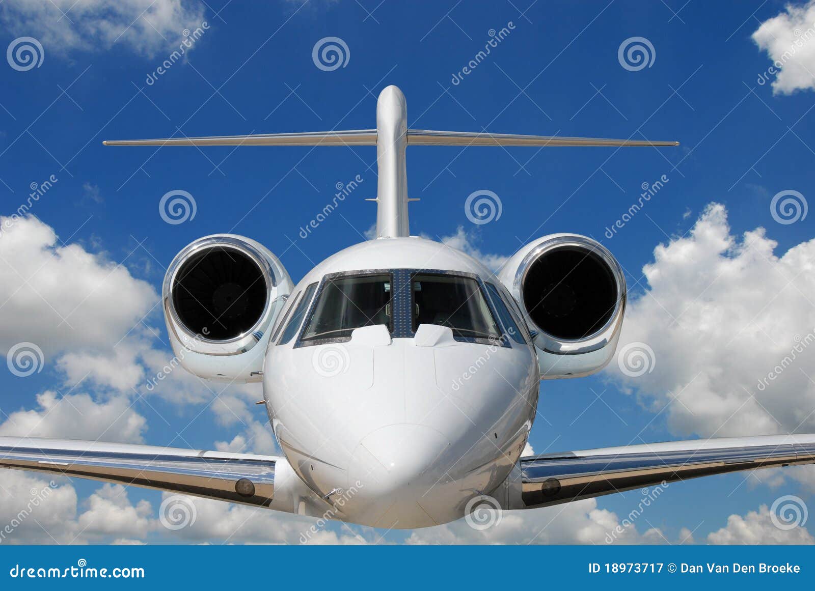 Private jet in flight stock image. Image of business - 18973717