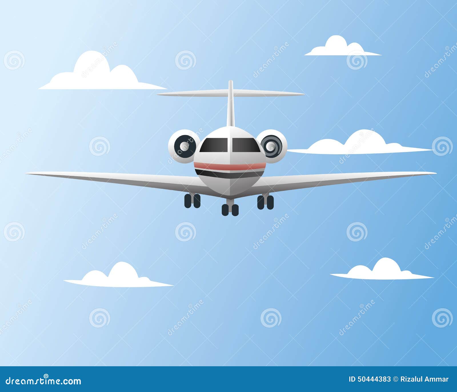 Private jet stock vector. Illustration of technology - 50444383