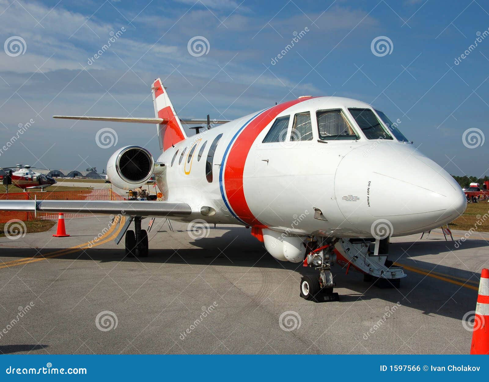 Private Jet Parked at Airport Stock Photo - Image of charter, plane ...