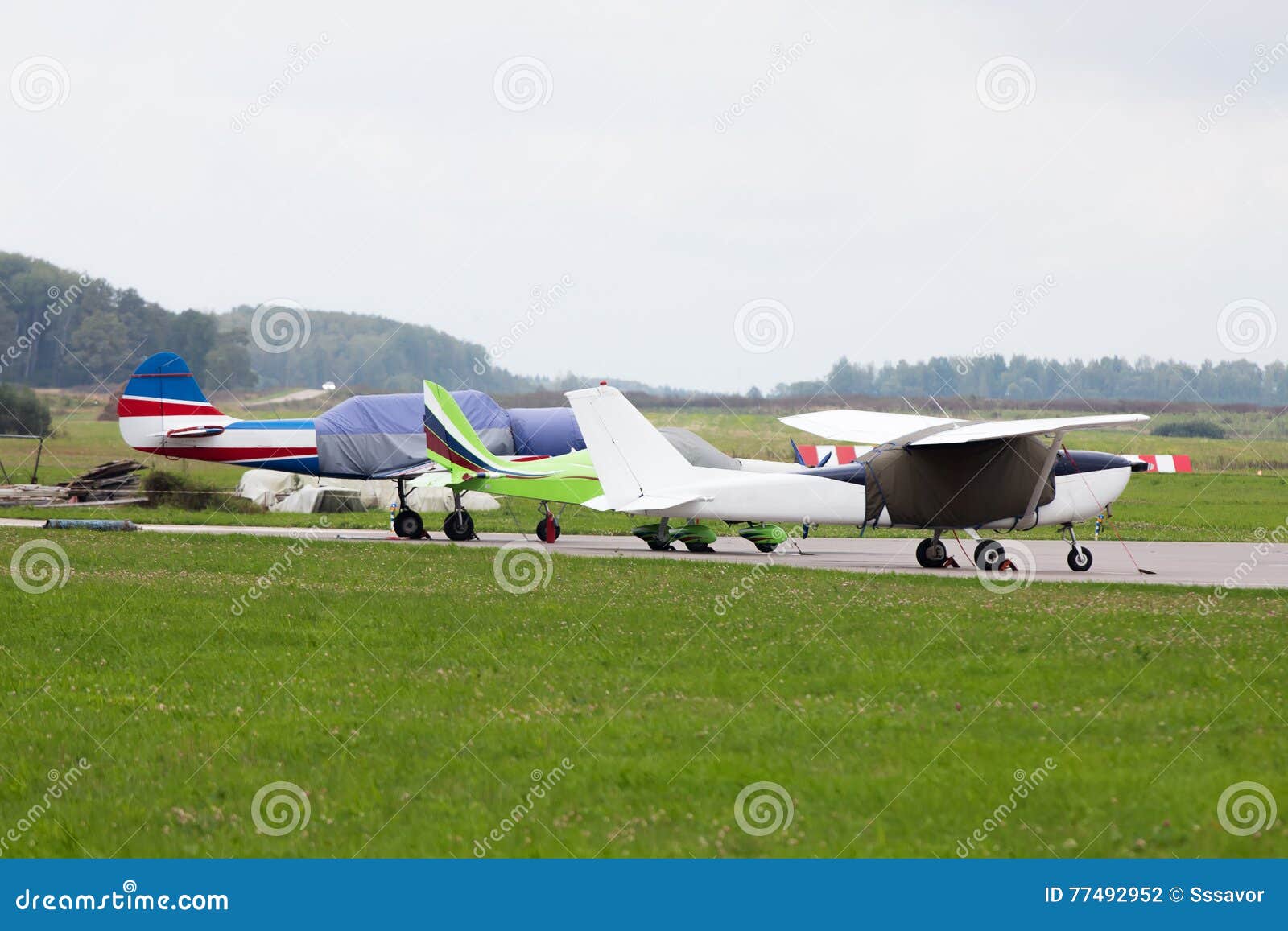 Private jet is parked stock photo. Image of airstrip - 77492952