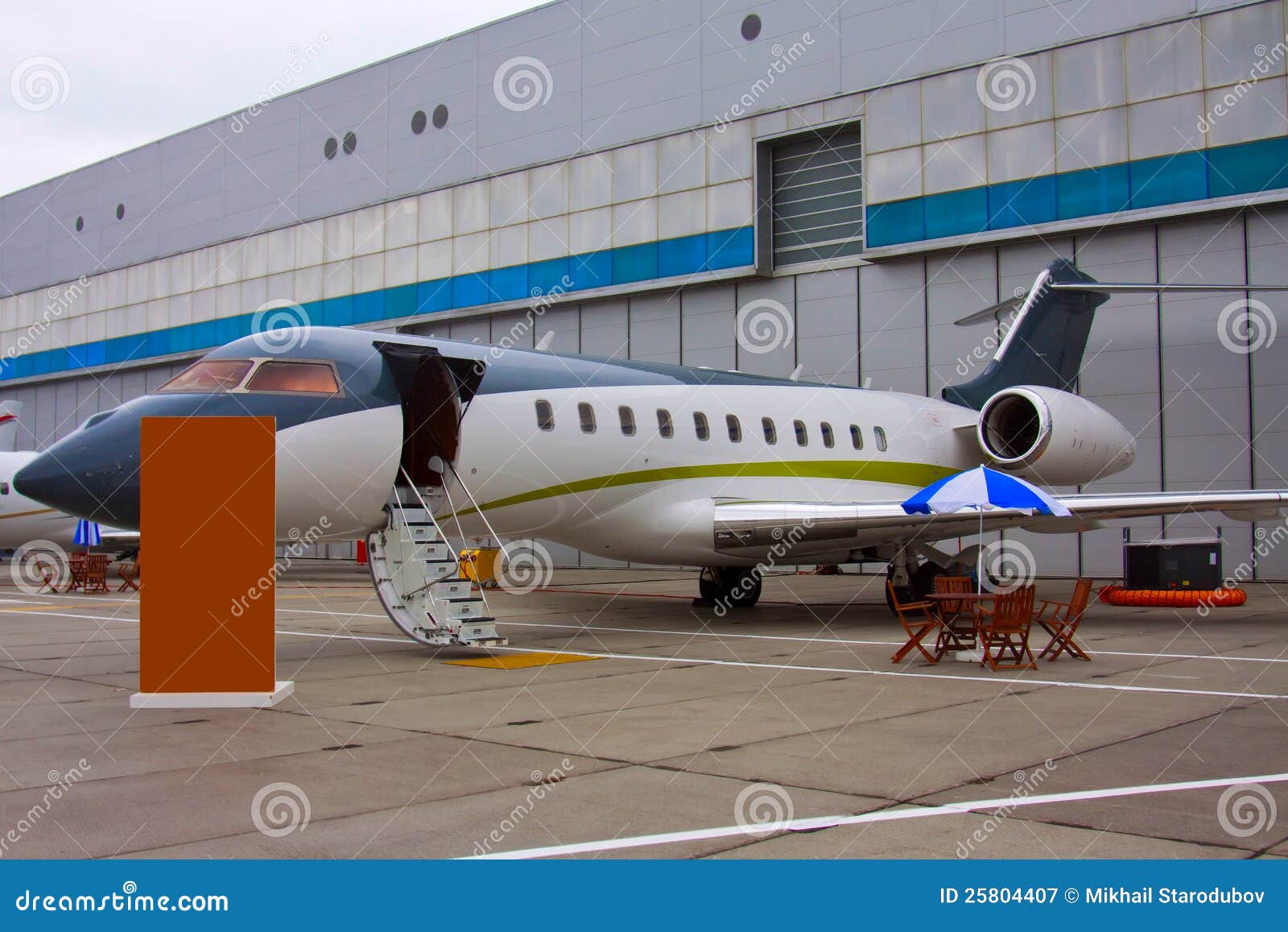 Private Jet with Two Engines Stock Image - Image of aviation, front ...