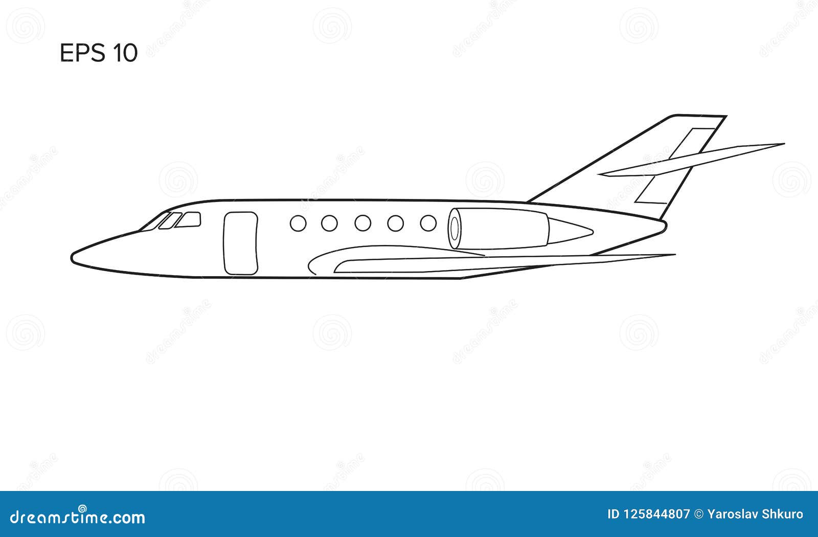 Private Jet Vector Icon. Business Jet Illustration Flat Design. Stock ...