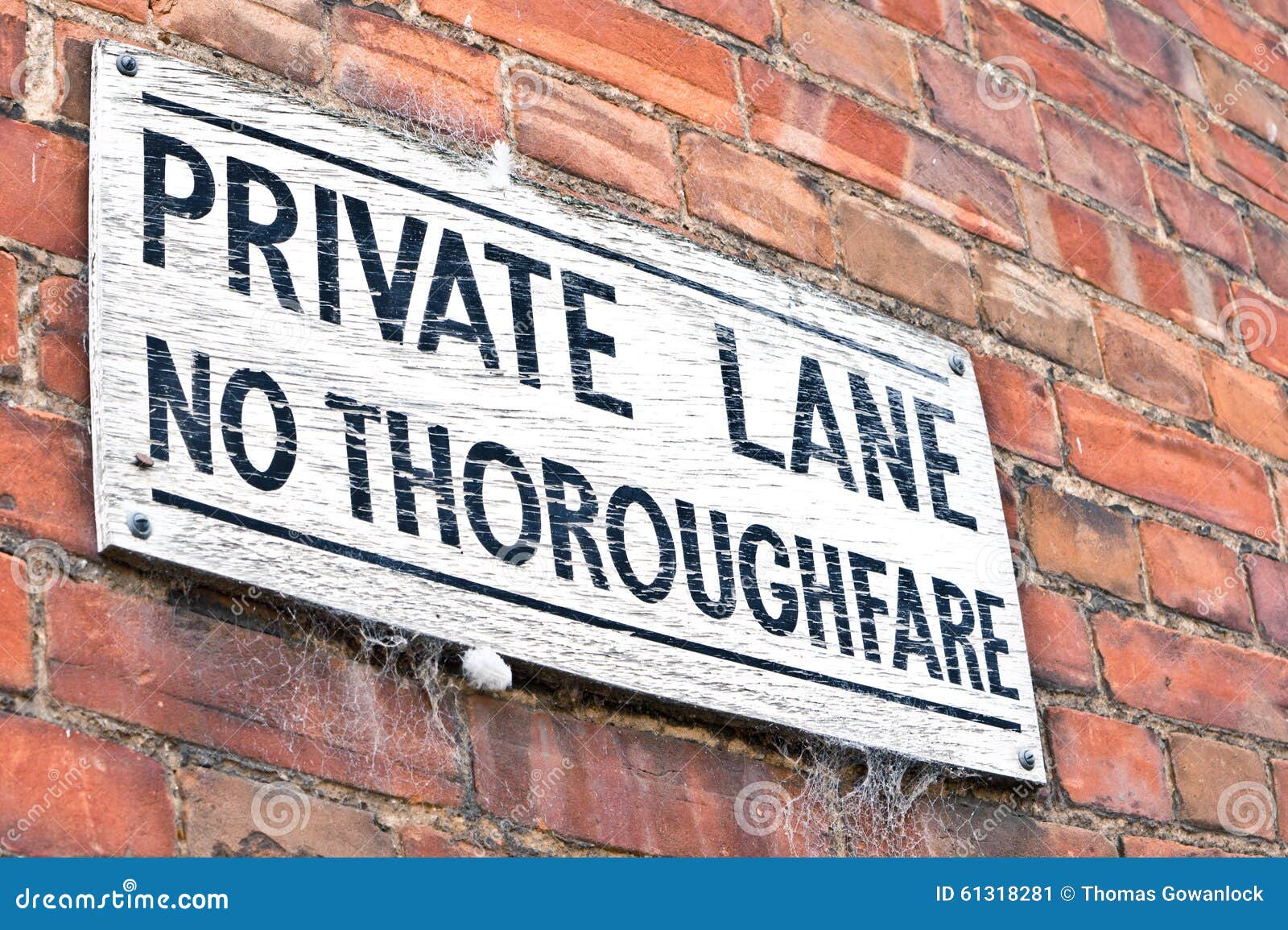 Private lane sign stock image. Image of carpark, text - 61318281