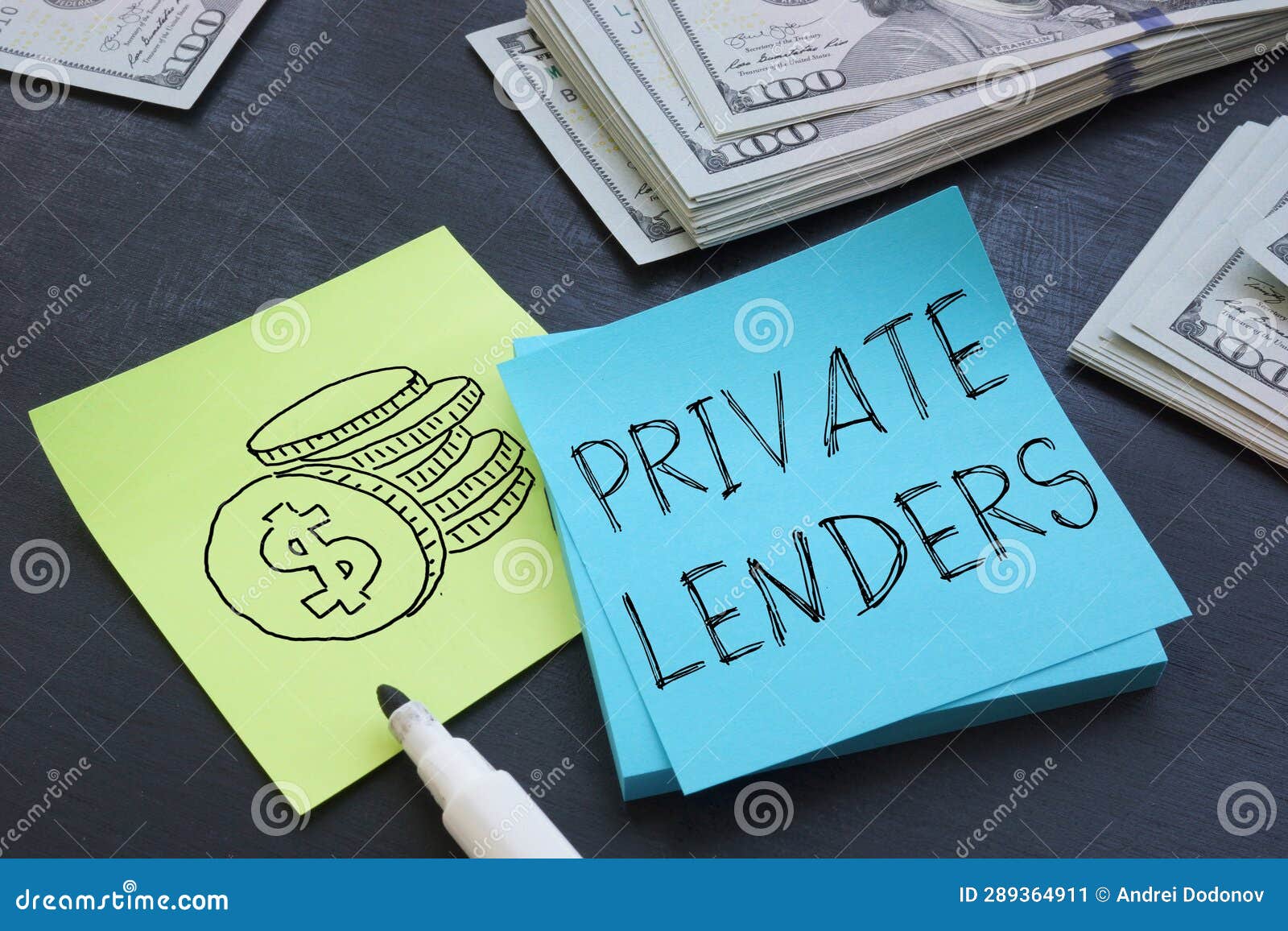 Private Lenders are Shown Using the Text Stock Image - Image of sale ...