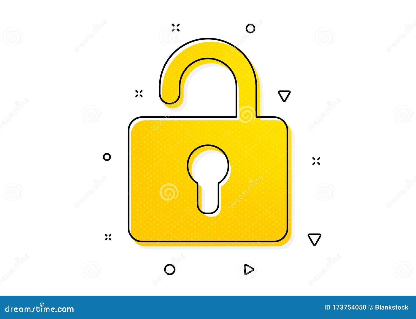 Lock Icon. Private Locker Sign. Vector Stock Vector - Illustration of ...