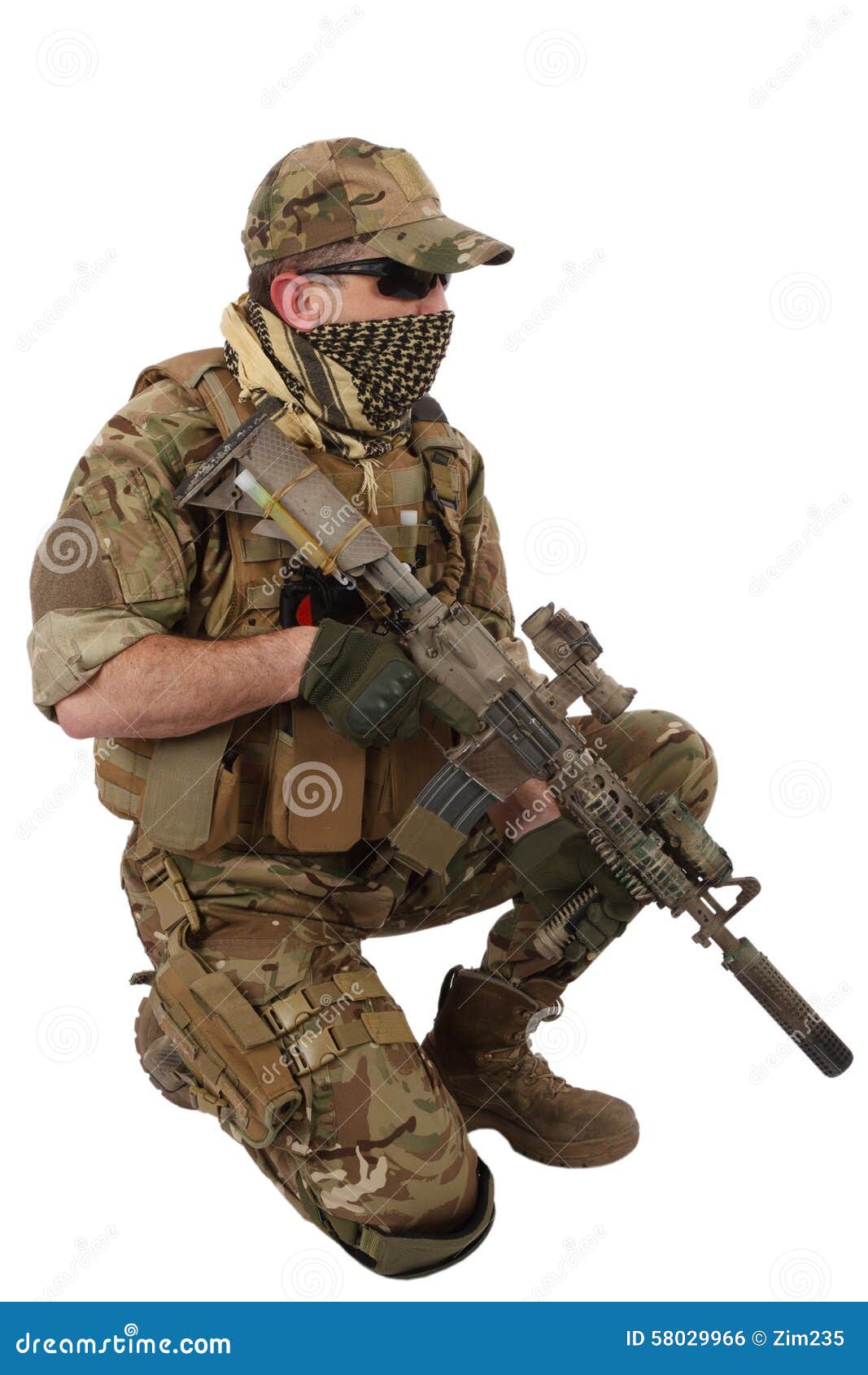 Private Military Contractor With RPG Rocket Launcher Stock Photo ...