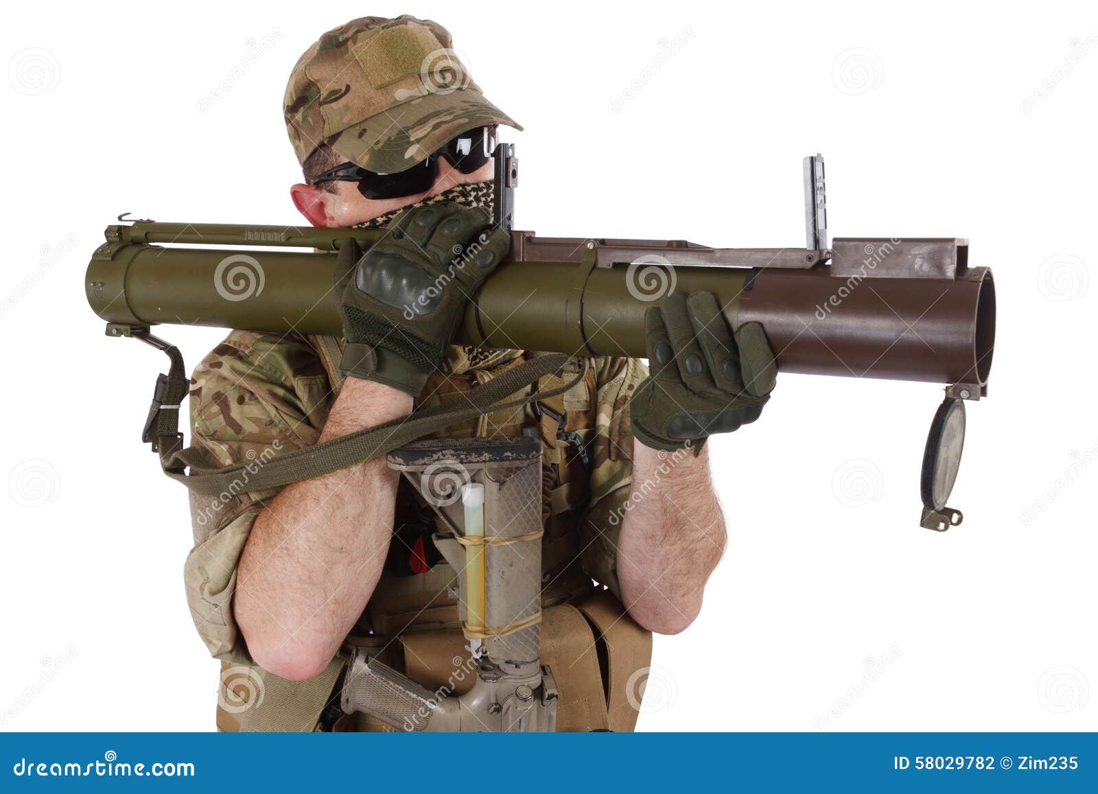 Private Military Contractor With RPG Rocket Launcher Stock Photography ...