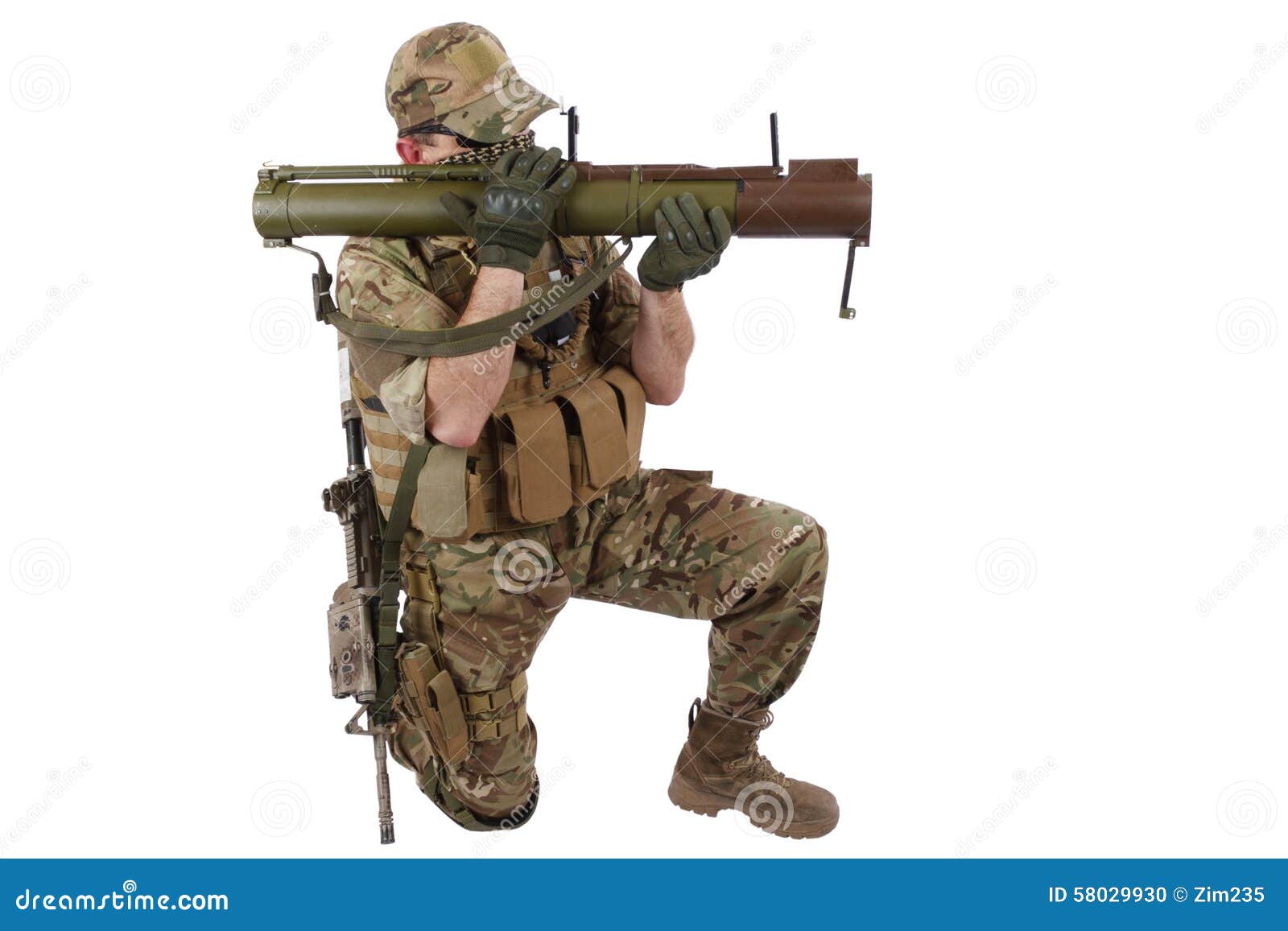 Private Military Contractor With RPG Rocket Launcher Stock Photo ...