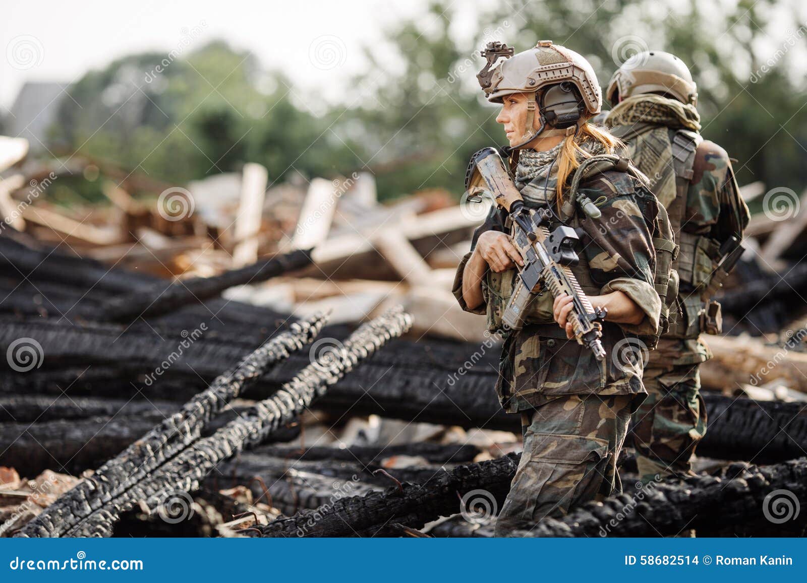 Private Military Contractor during the Special Operation Stock Photo ...